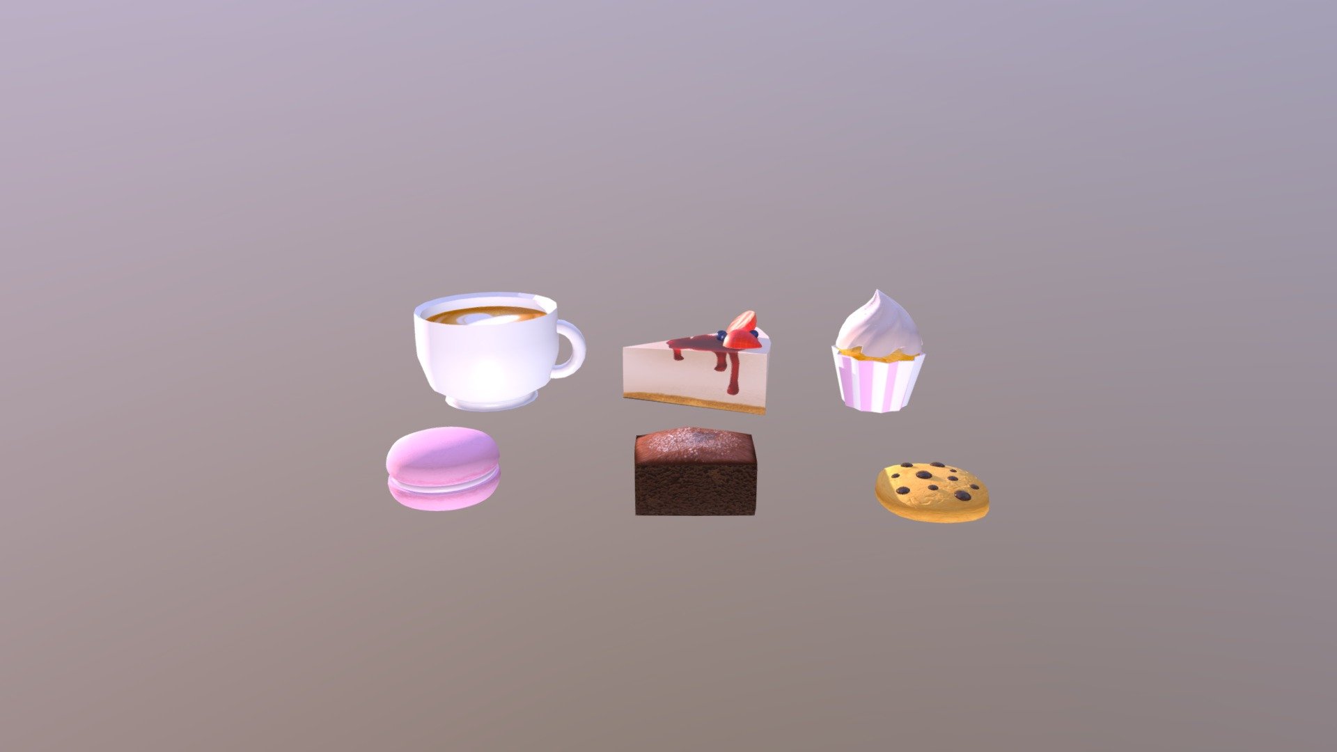 Desserts Asset Pack - 3D model by erhodess [3bffc1f] - Sketchfab