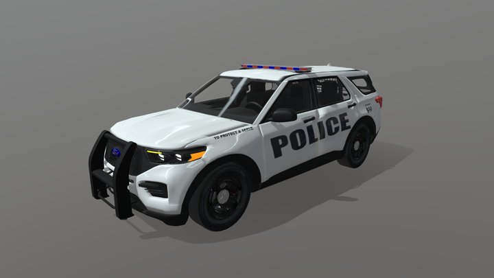 Police-car 3D models - Sketchfab