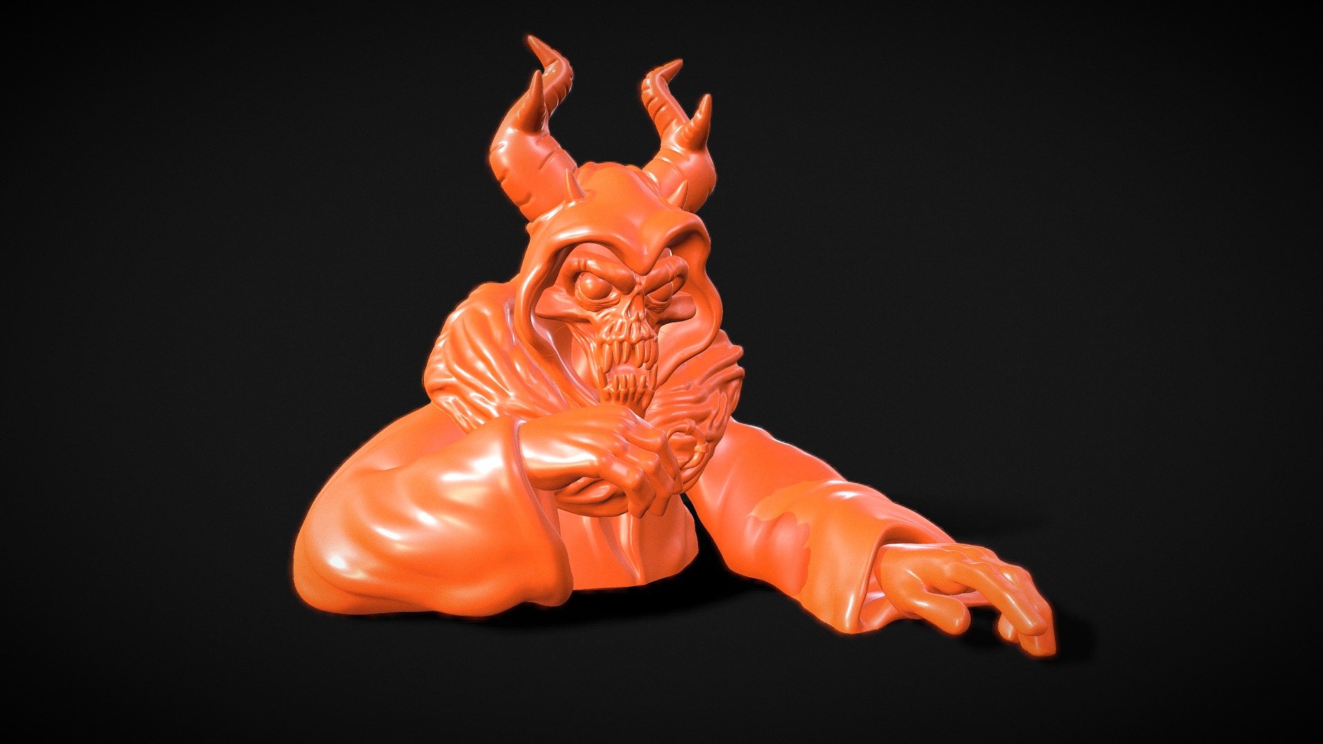 Horned King Bust Sculpt - Buy Royalty Free 3D model by paburoviii ...