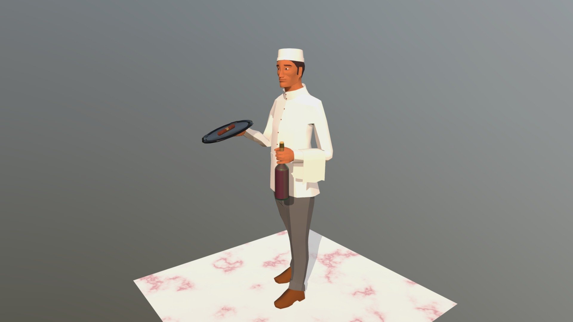 Waiter - 3D model by Hannah Frye (@hannahfrye) [3c06dbf] - Sketchfab
