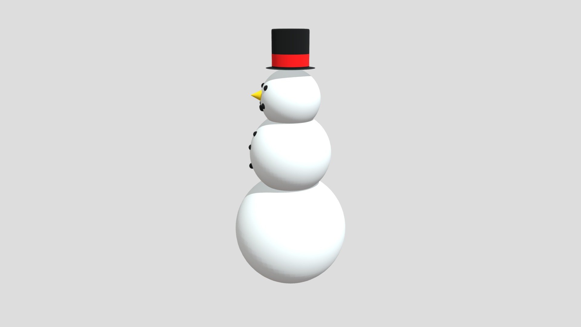 snow man - 3D model by be496pe [3c06dc5] - Sketchfab