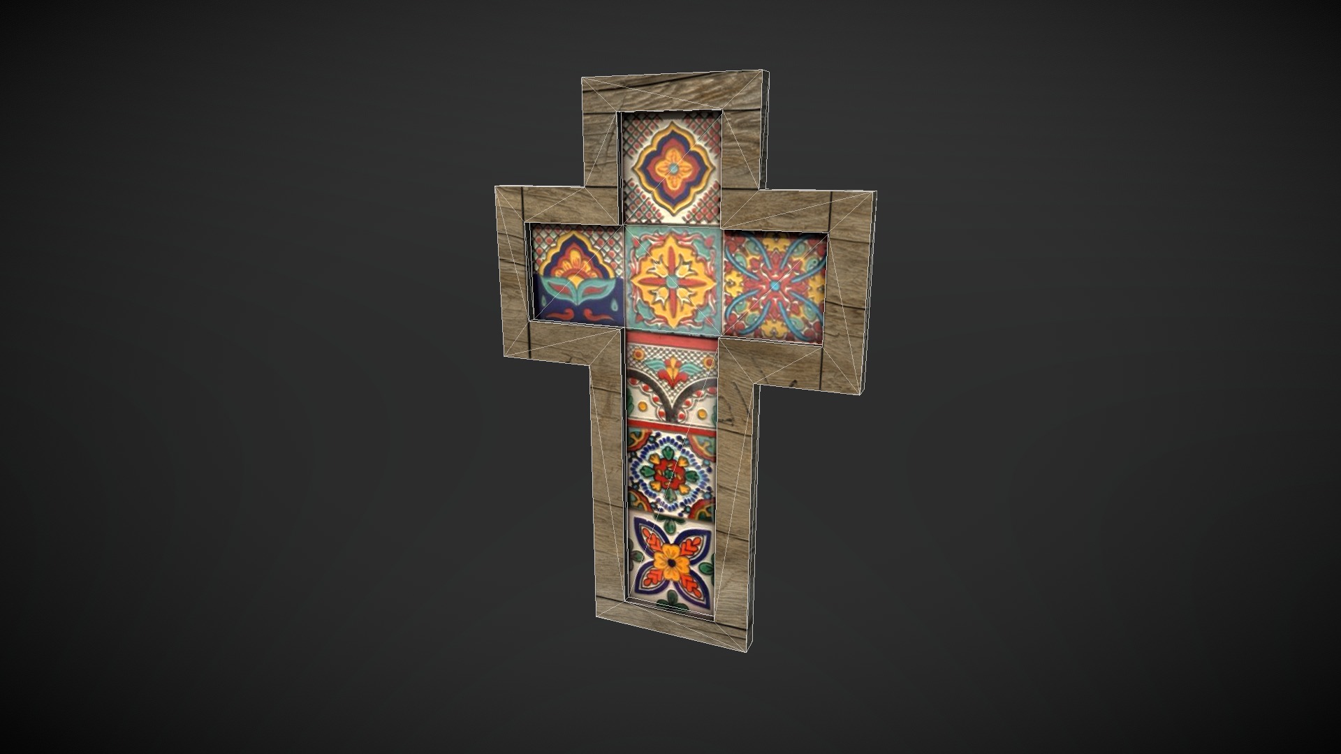 Christian Cross Low Poly - 3D model by Game Props (@antr) [3c077b5 ...