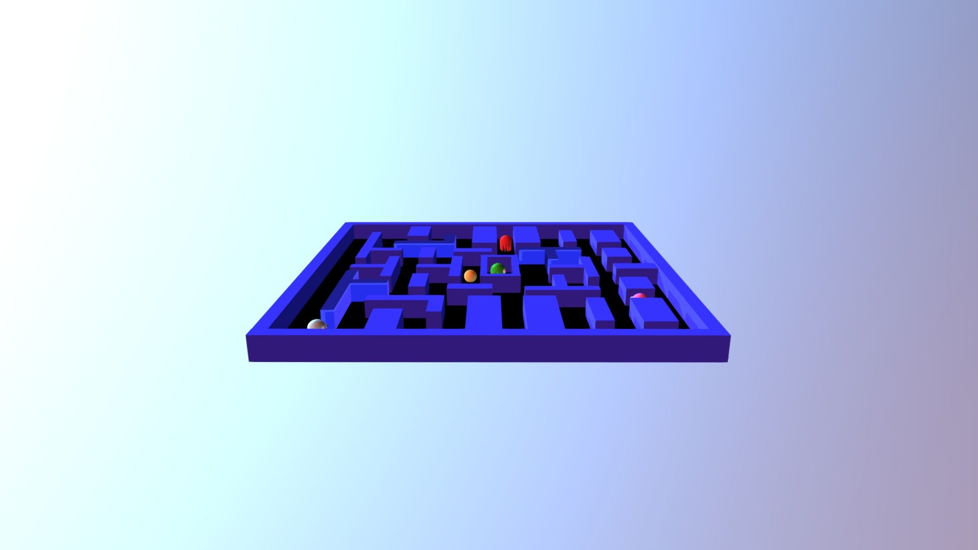 Pacman map - 3D model by smartcontrol [3c09863] - Sketchfab