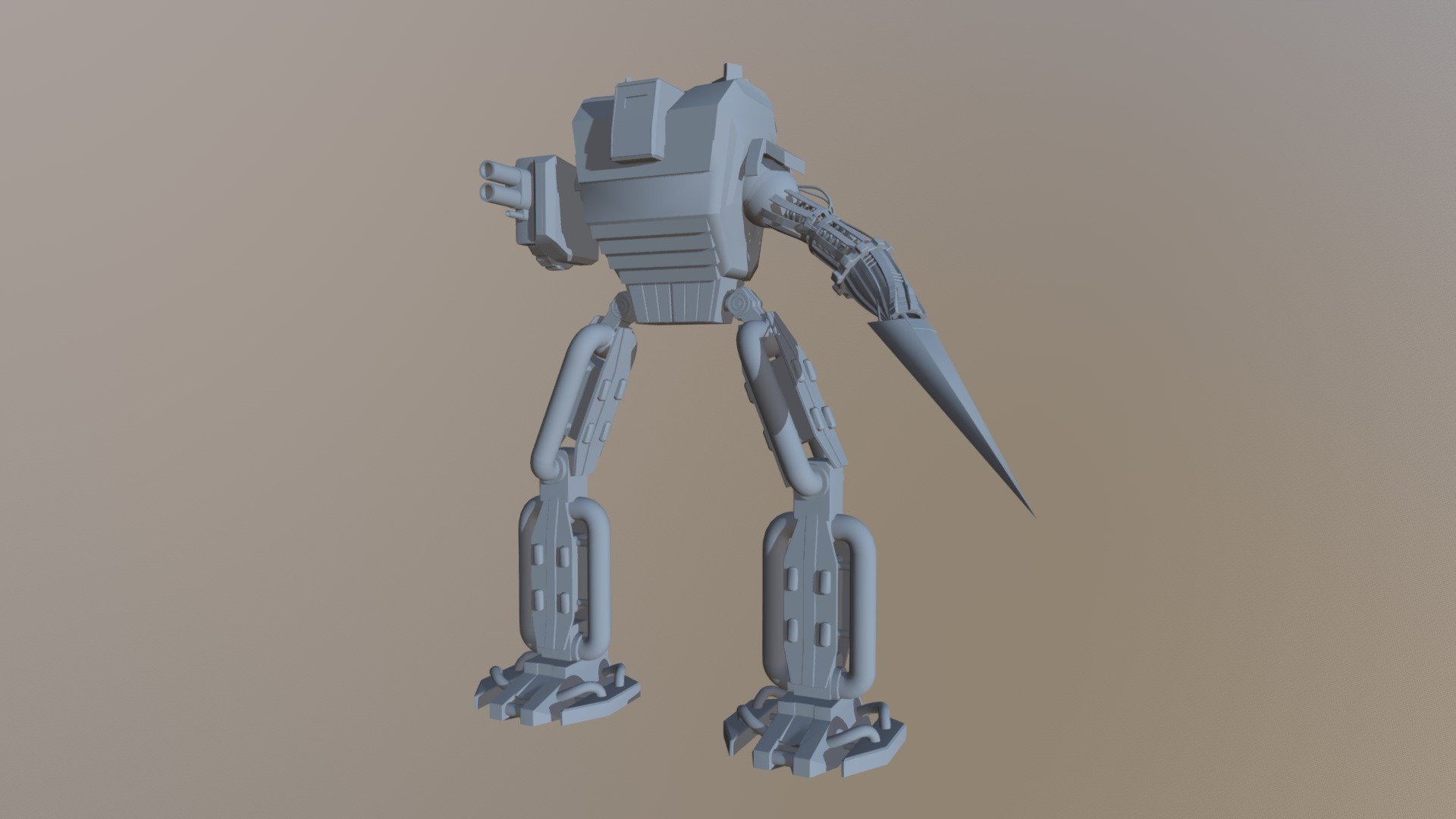 Battle Bot #17 - 3D model by Kaam [3c0b7ee] - Sketchfab