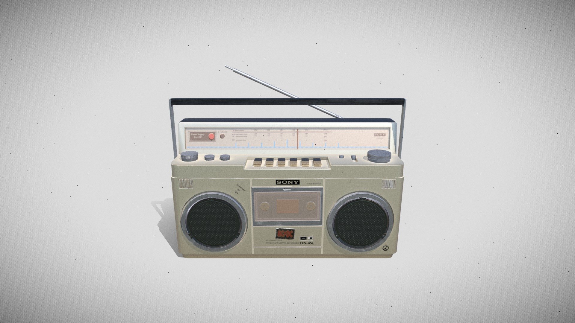 Boombox Game Prop - 3D model by bingus_uwu [3c0c5cc] - Sketchfab