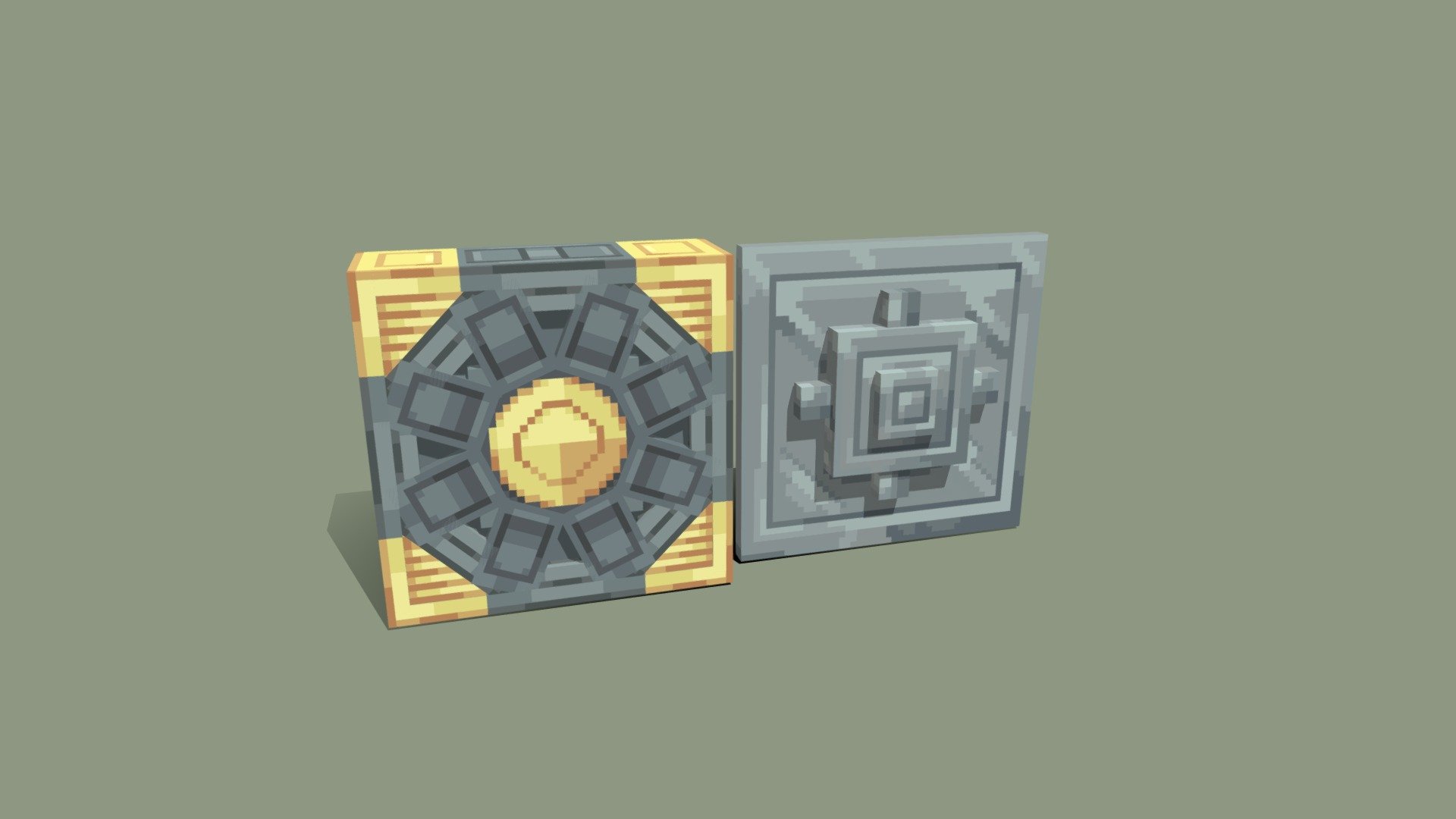 Cubic Vault Doors - 3D model by Boopka (@b8pka) [3c0d863] - Sketchfab