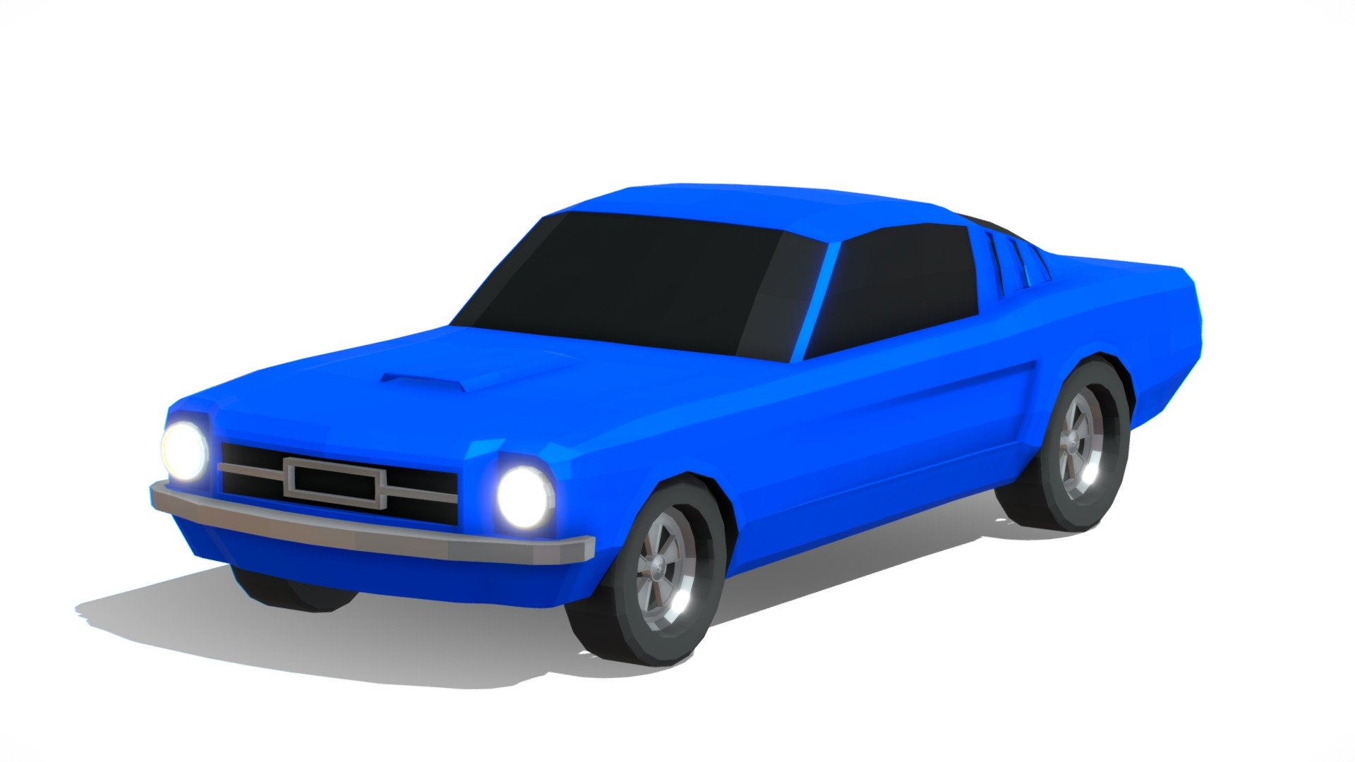 Low Poly Ford Mustang '65 - Download Free 3D model by yokatann [3c10448 ...