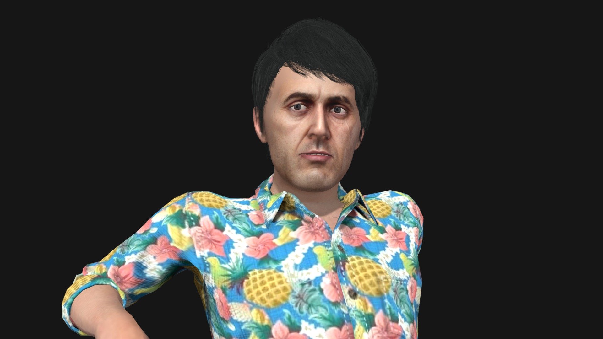 Scarface - Tony Montana Facial Animation test - 3D model by EntropyNine ...