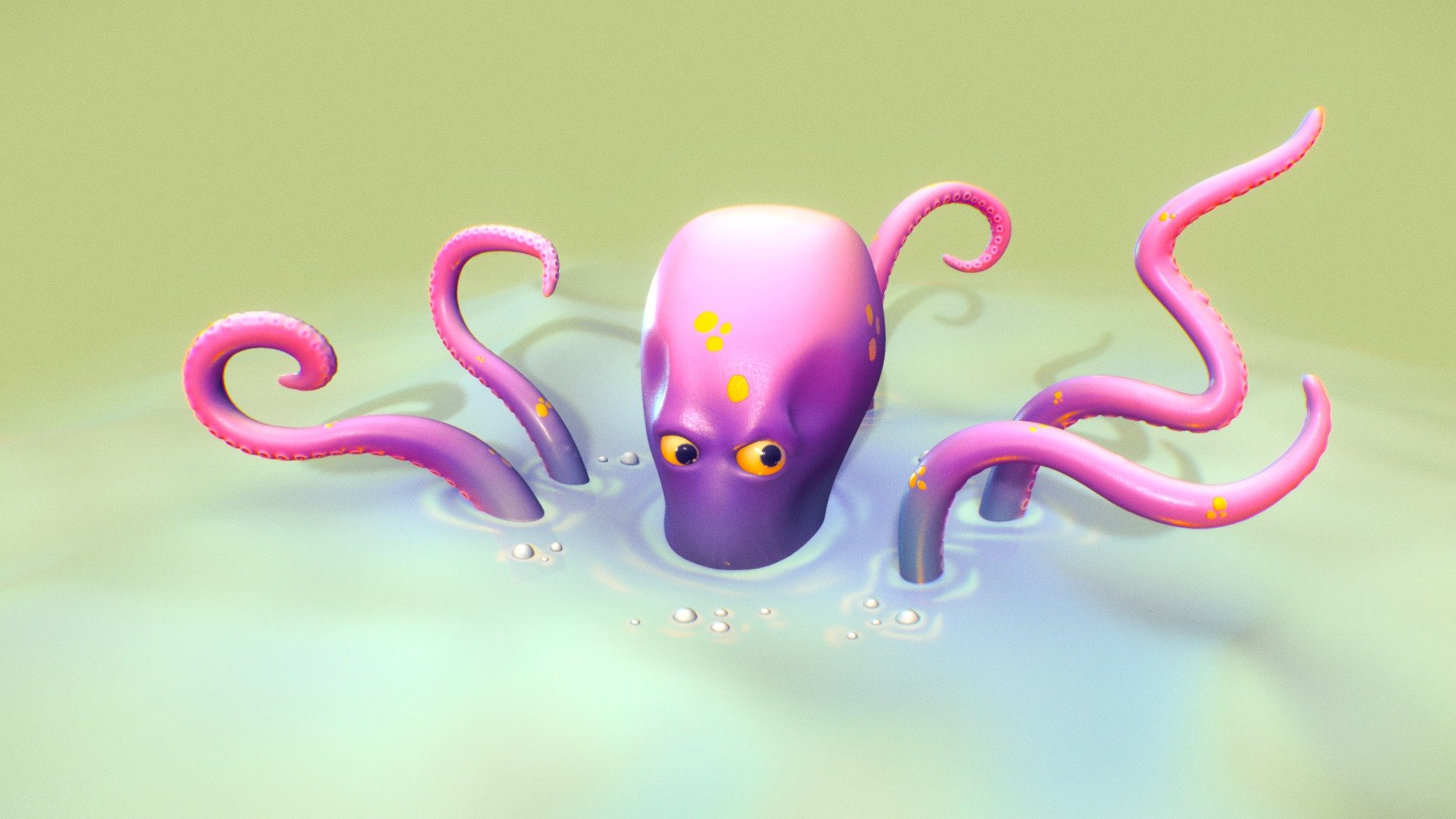 Octopus - 3D model by Zhed Titus (@ztitus) [3c14dde] - Sketchfab