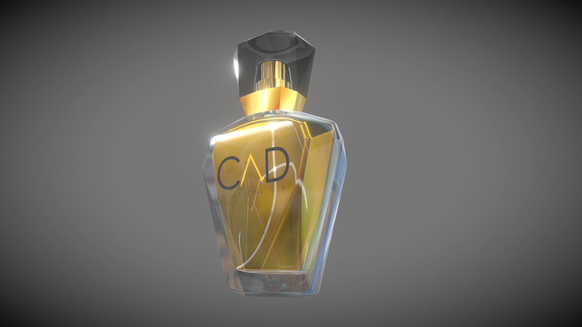 Perfume Bottle - 3D model by Pedro Monzón 3D (@P3DROMonzon) [3c16207 ...