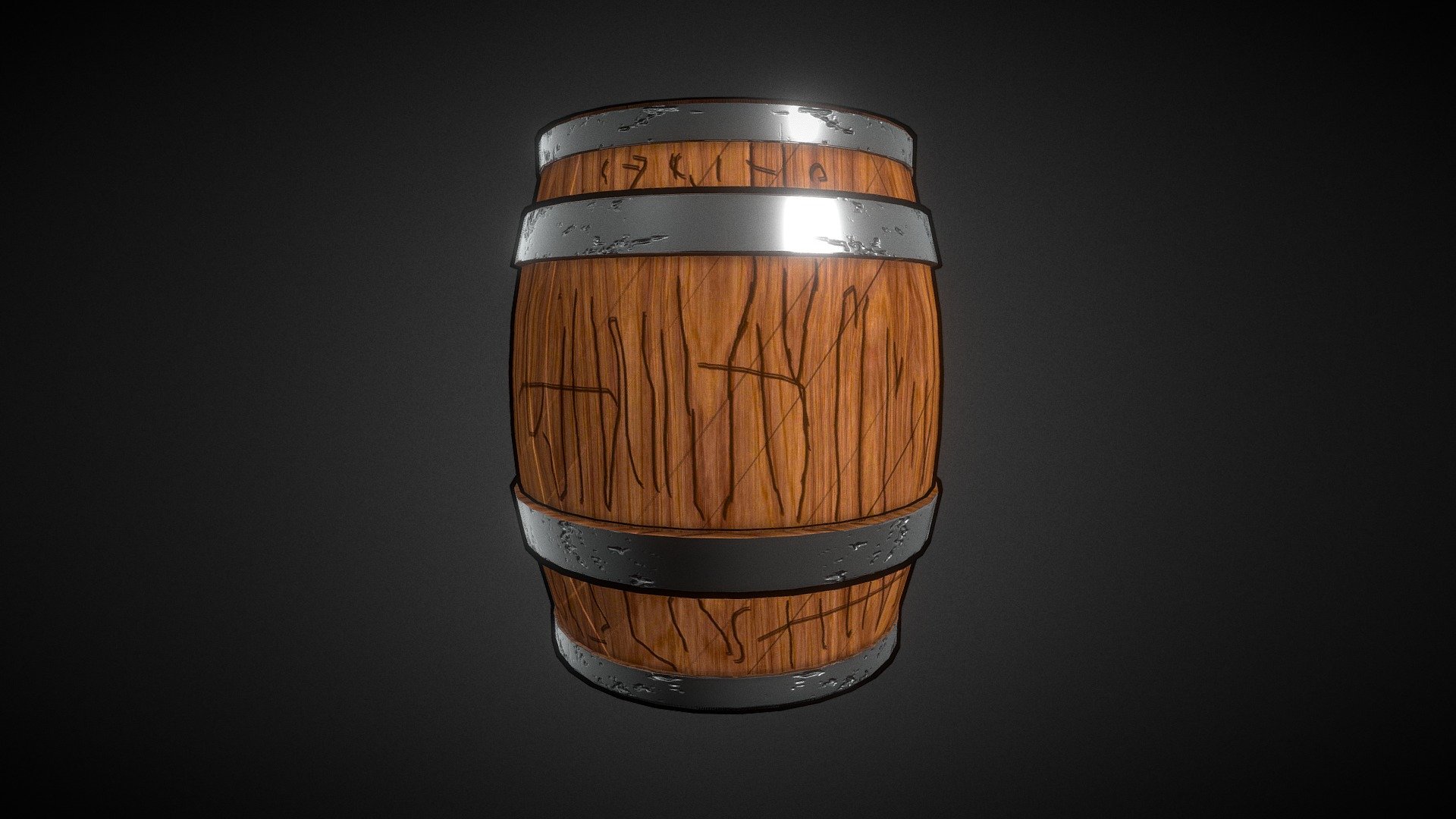 Cartoon barrel - Download Free 3D model by whintersnow [3c163e1 ...