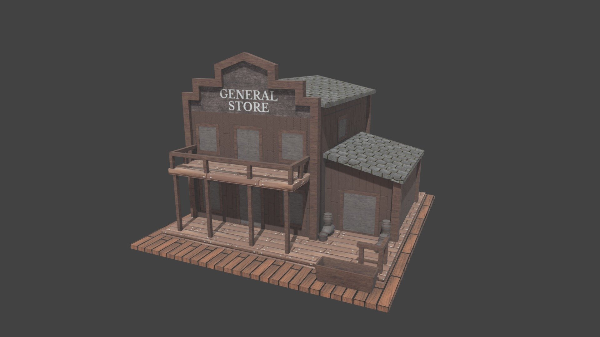 Old_Western_Village_GeneralStore - 3D model by ArjunSuresh00 [3c186d9 ...