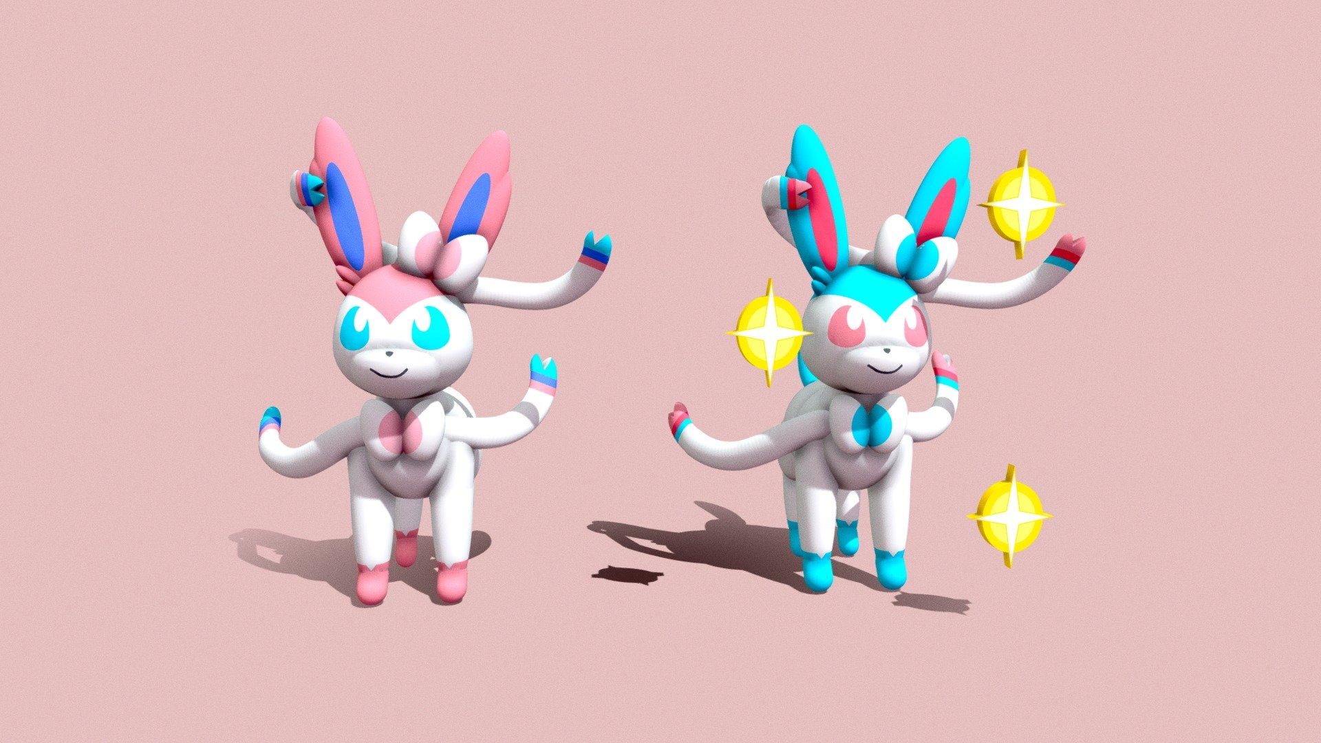 Sylveon - Download Free 3D model by Squirmy Worm (@squirmyworm064) [3c19e71] - Sketchfab