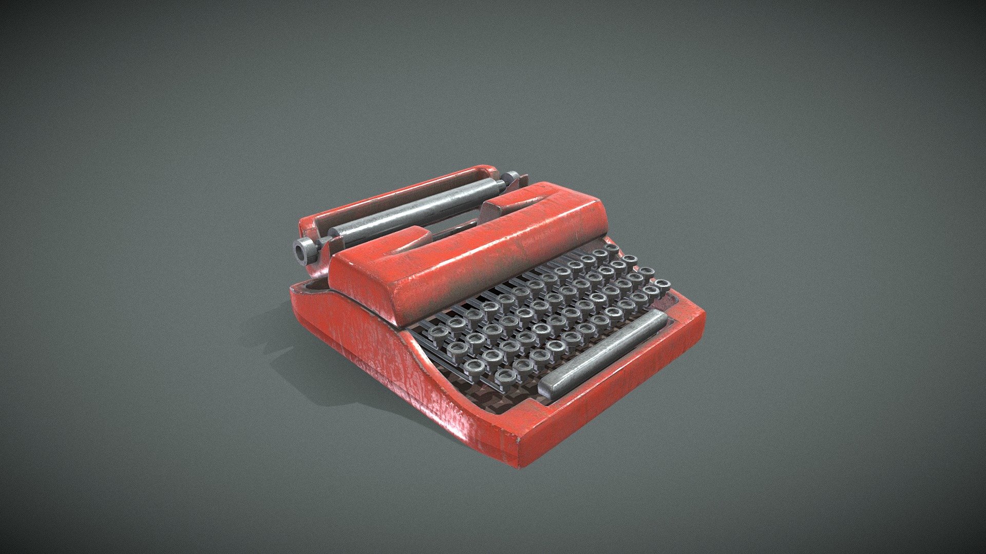 Old Typewriter - Download Free 3D model by Damla Yagli (@ddamlayagli ...