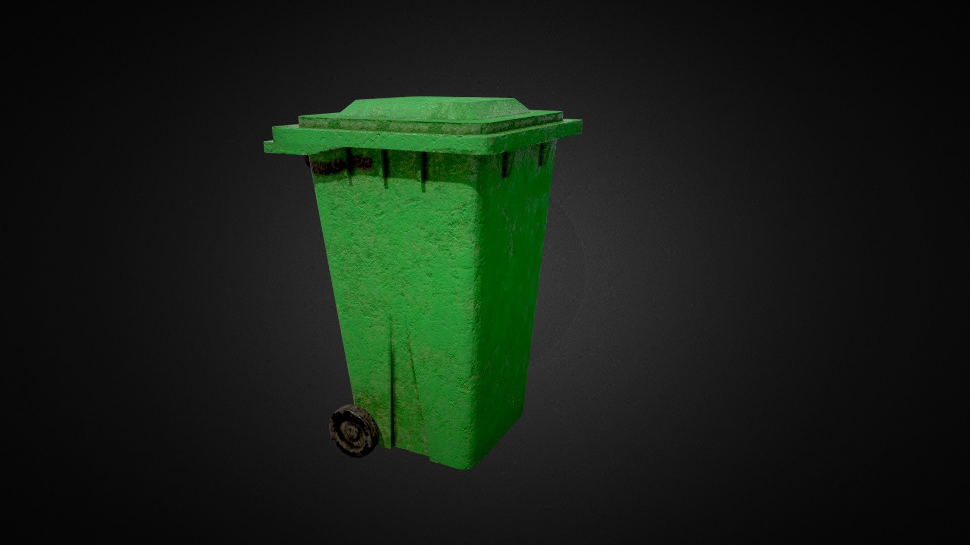 Garbage Bin Trash Bin - Game Ready PBR 3D Model - Buy Royalty Free 3D ...