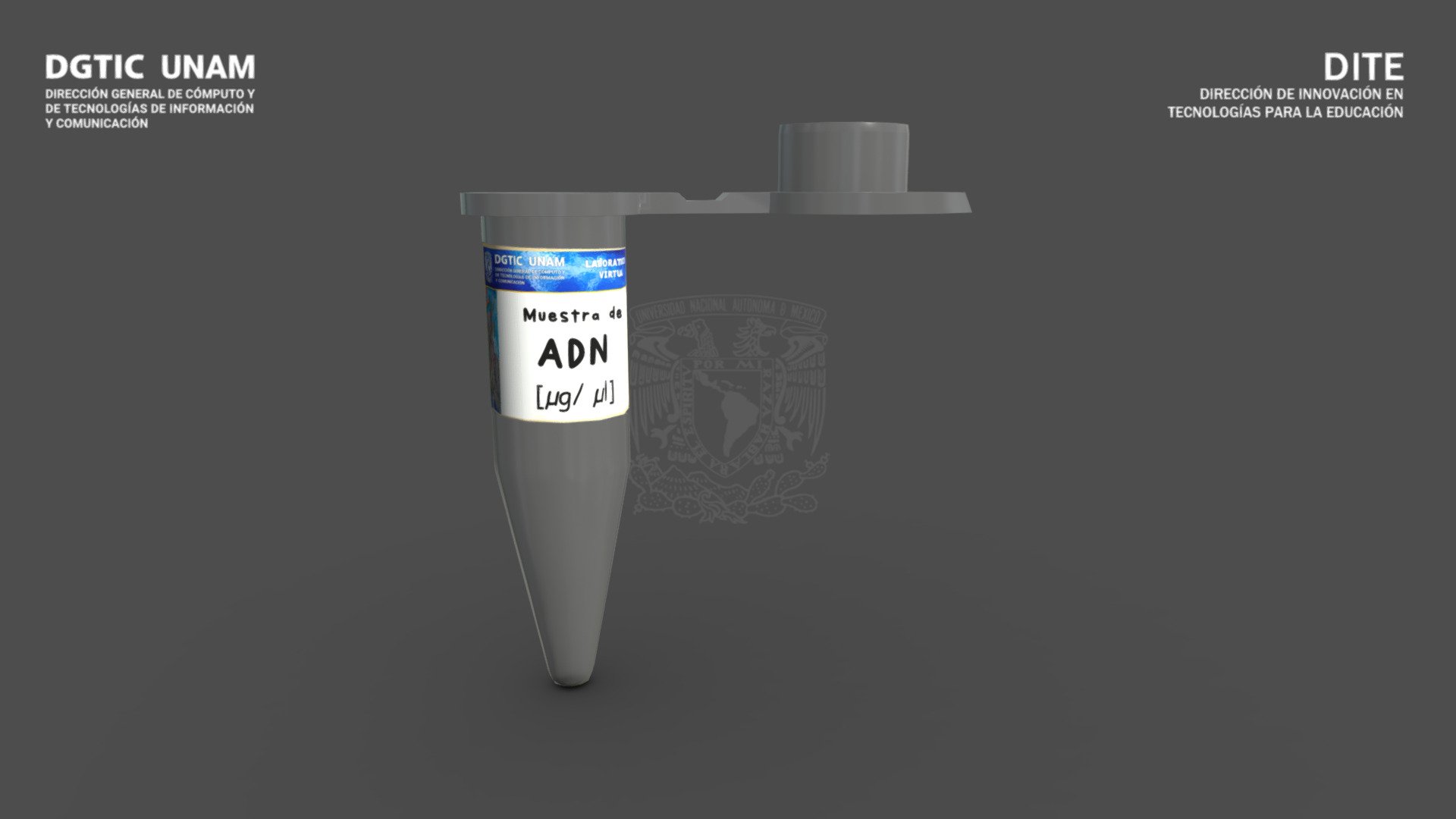Muestra de ADN [µg/ µl] - 3D model by UNAM | DGTIC | DITE | DRDE (@DRDE ...