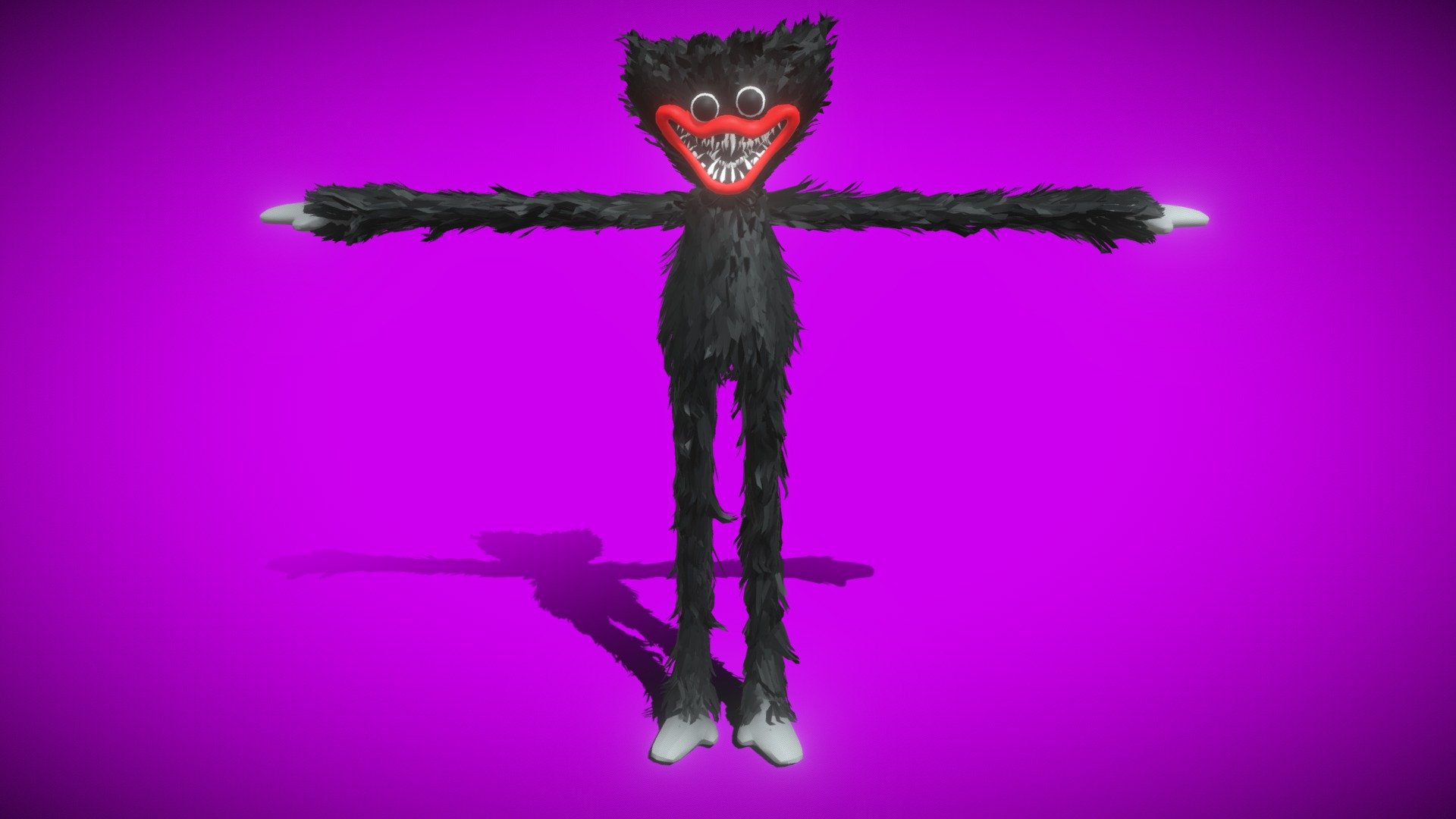 Cartoon Huggy Wuggy - Download Free 3D model by Edward Johnson 3 ...