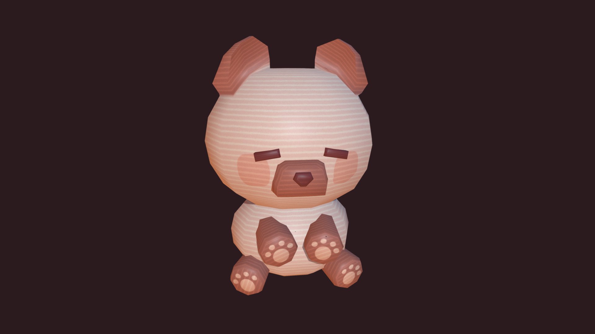 Low-Poly Bear Plushie - Download Free 3D model by mimoryhead [3c24fa7 ...