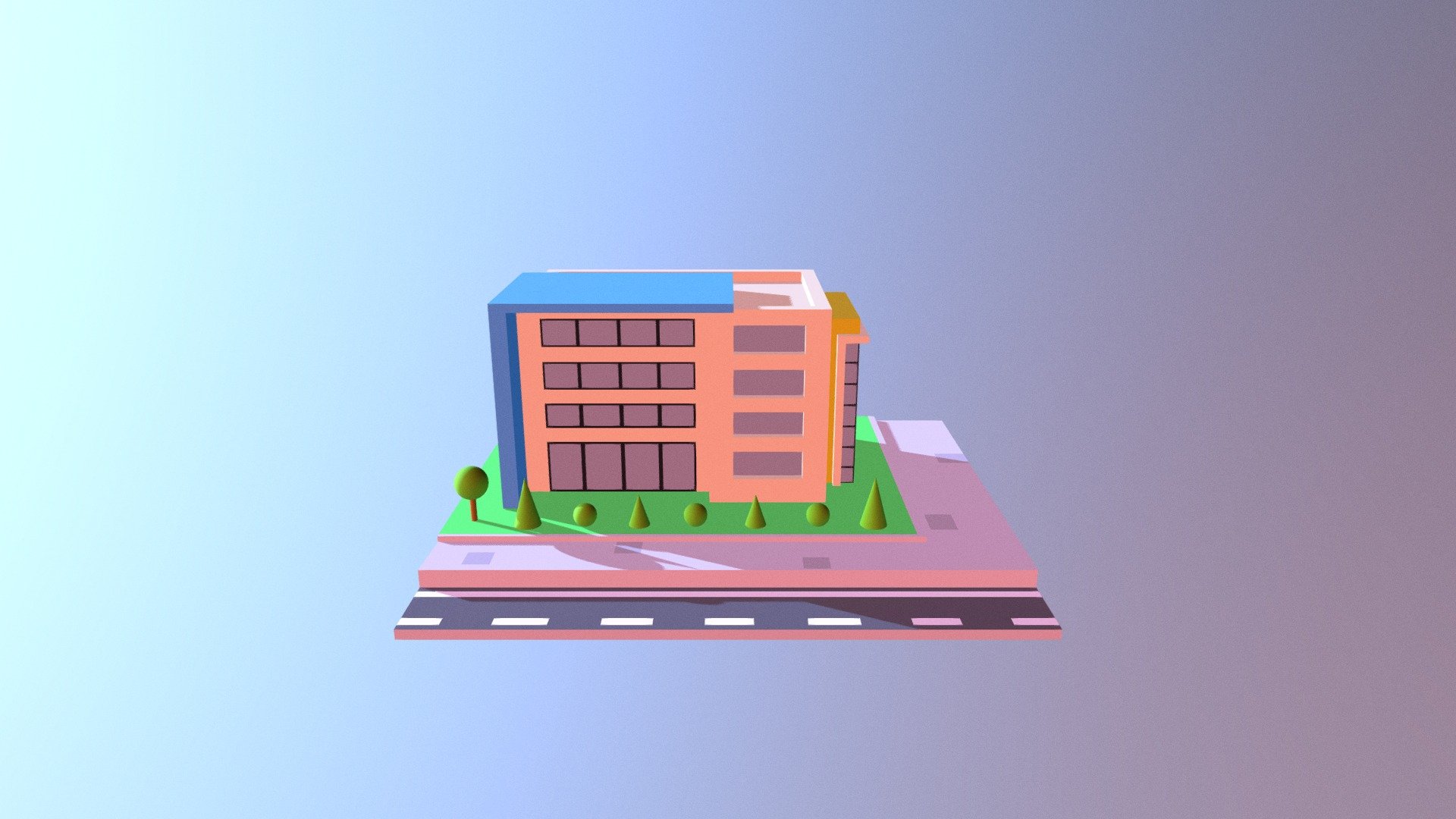 Isometric Building - 3D model by Daniela Del Rio (@ddelrio) [3c257b7 ...