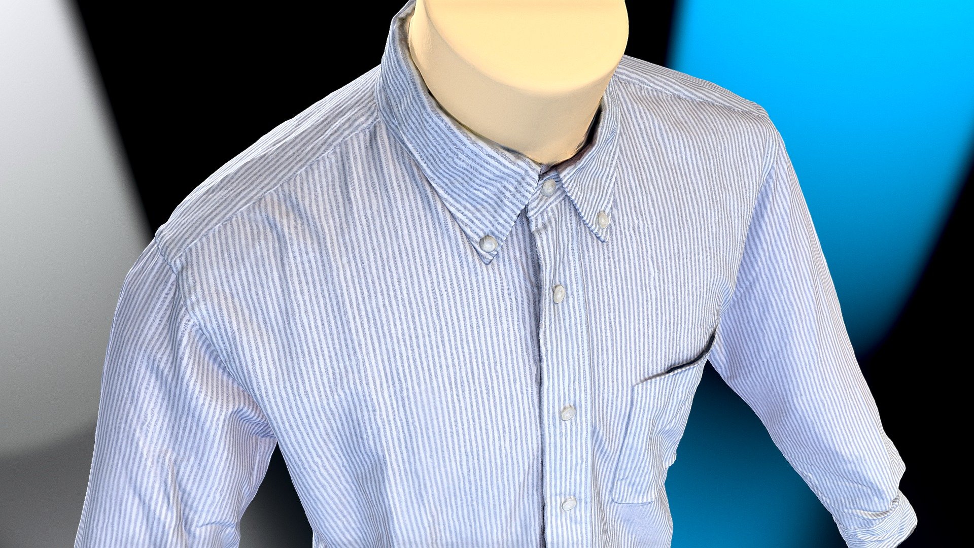 Used Stripe Shirts (3Dscan+retouch) - 3D model by 3D scan studio "iris ...