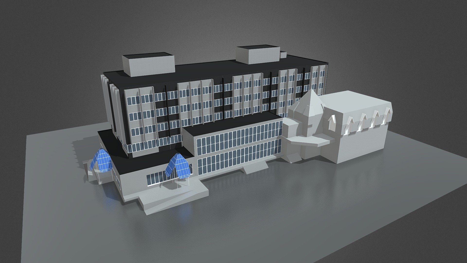 Building facade design - Download Free 3D model by Nikovgraphic ...