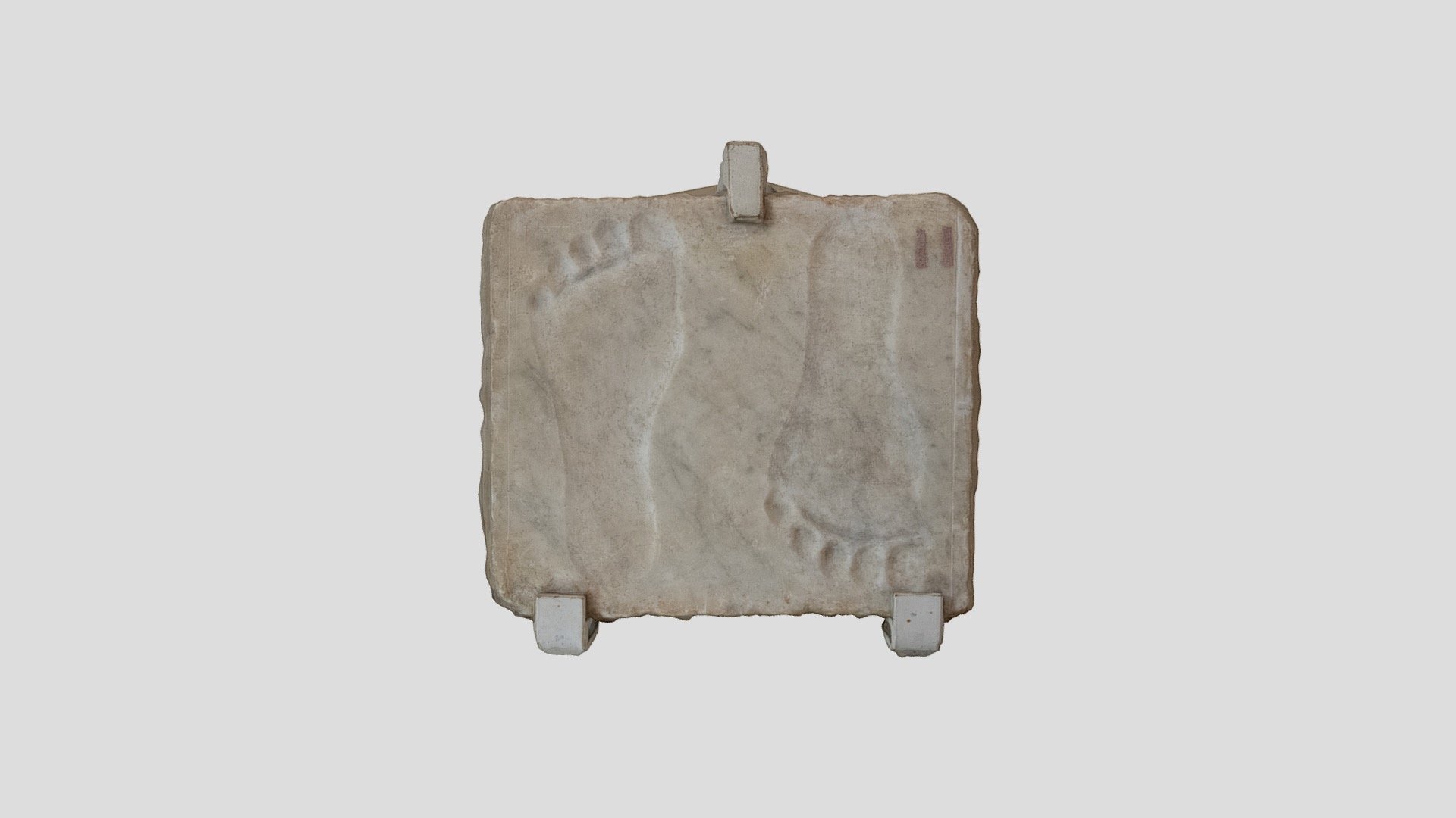 XXII. 3 Lastra con coppia di orme - Download Free 3D model by Michele_Virgili [3c276d2] - Sketchfab