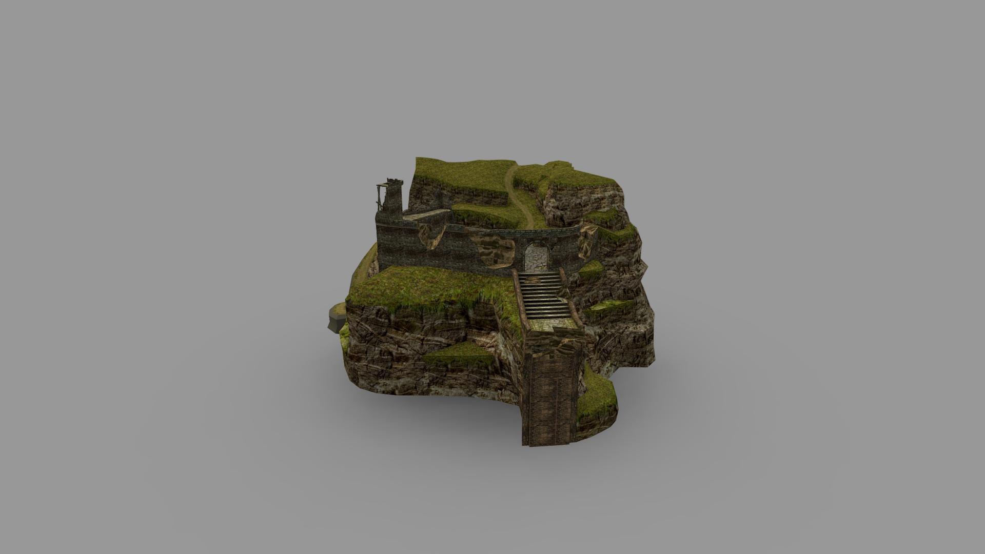 monastery ruins - 3D model by revo16pl [3c286a5] - Sketchfab