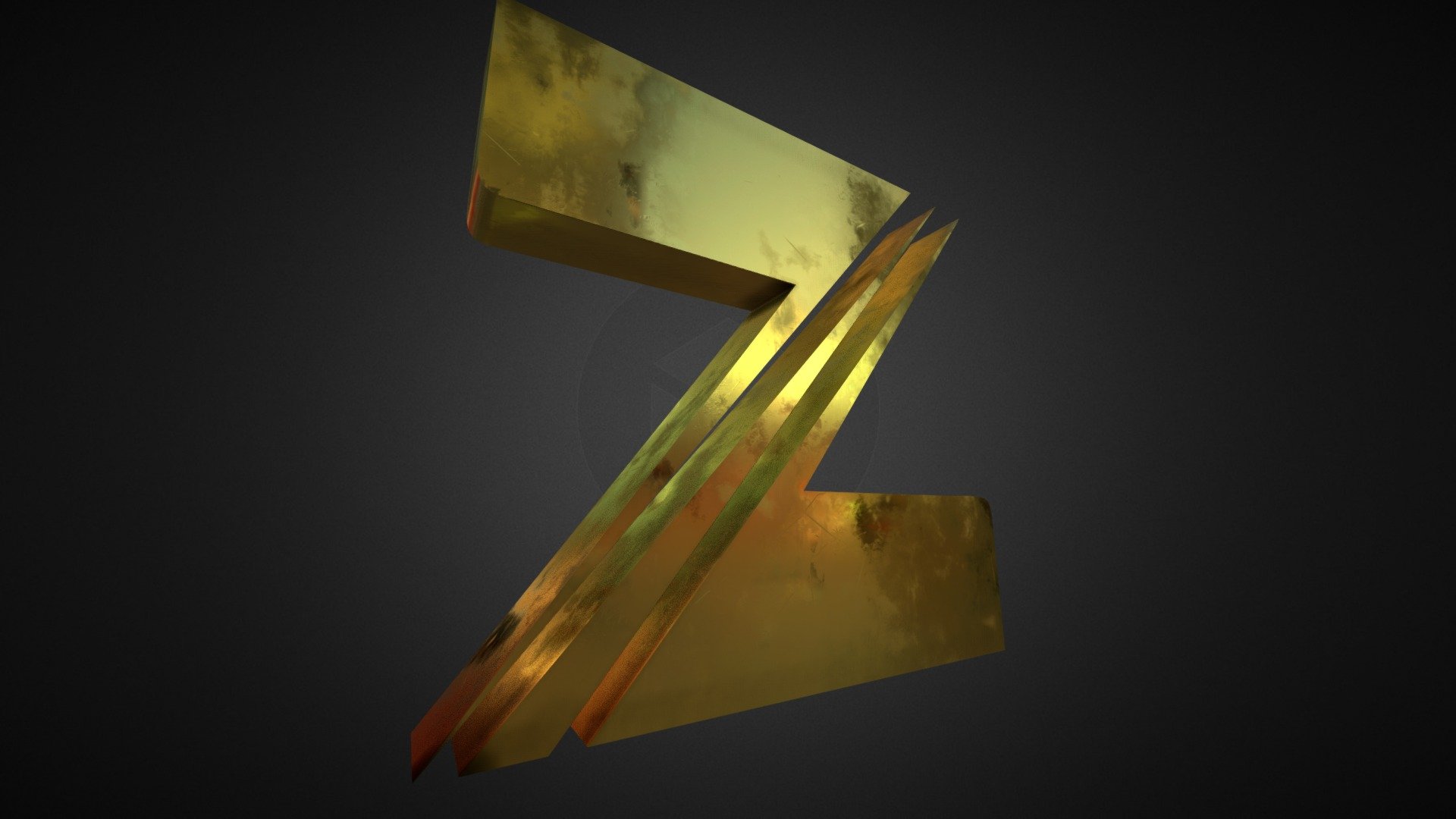 Golden Logo ZION / Z Alone - Download Free 3D model by LucasDesignex ...