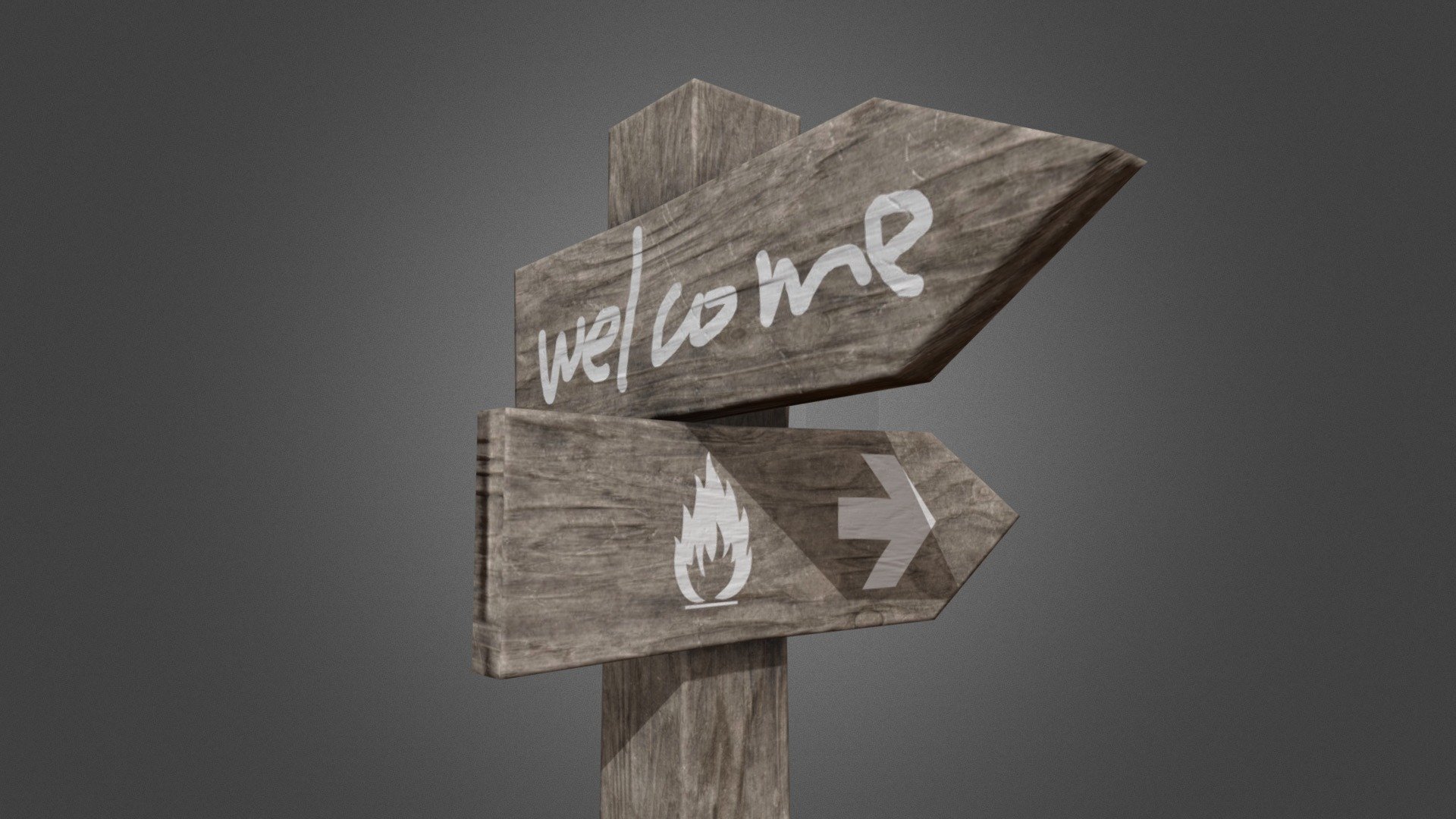 Signpost_low - 3D model by Ison (@XinChengWu) [3c2959a] - Sketchfab