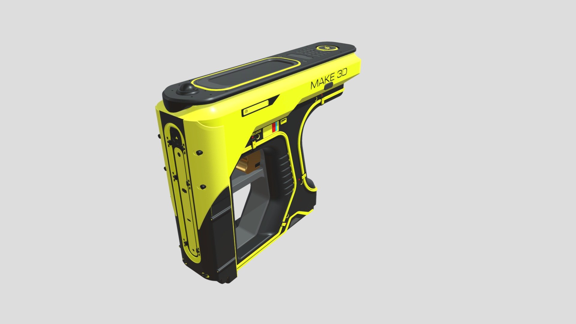 heat scanner gun - 3D model by sachin.ranpariya [3c2a6d9] - Sketchfab