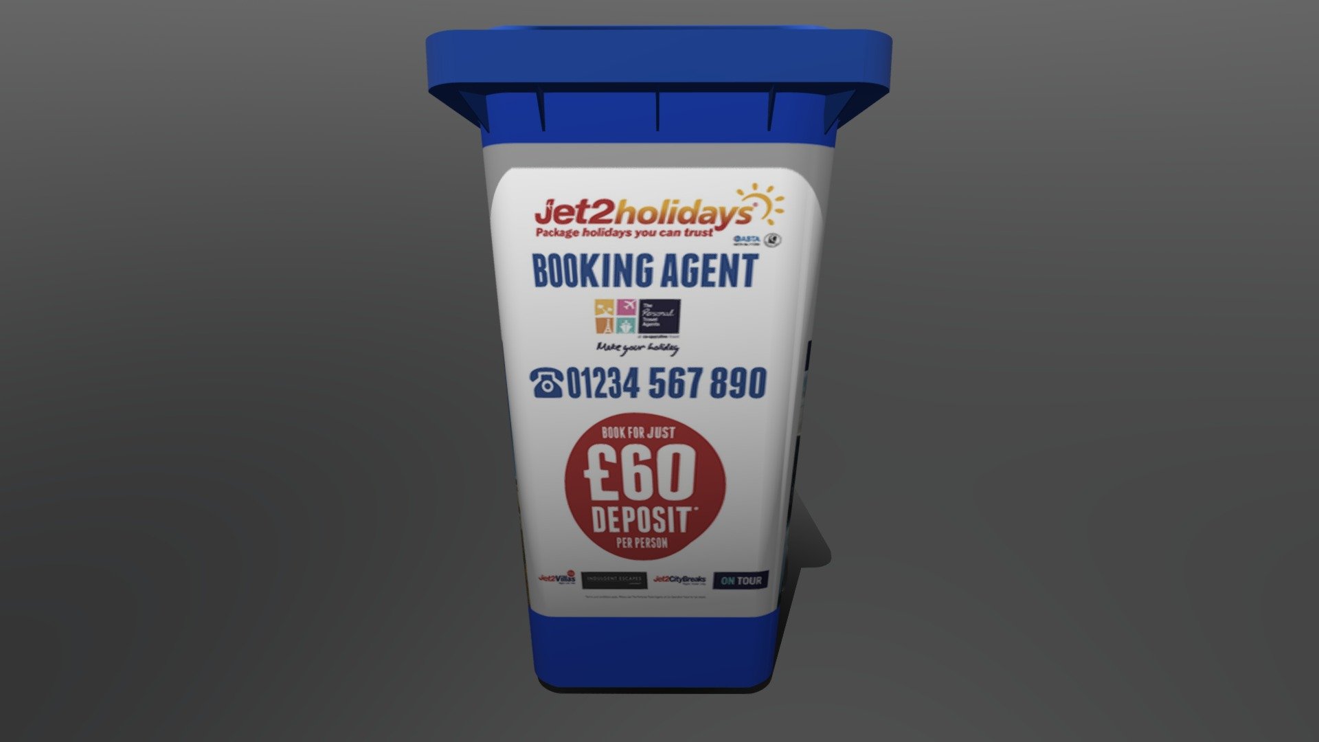 Jet2holidaysandMidcountiesPTAwheeliebinvisual - 3D model by PRO3D ...