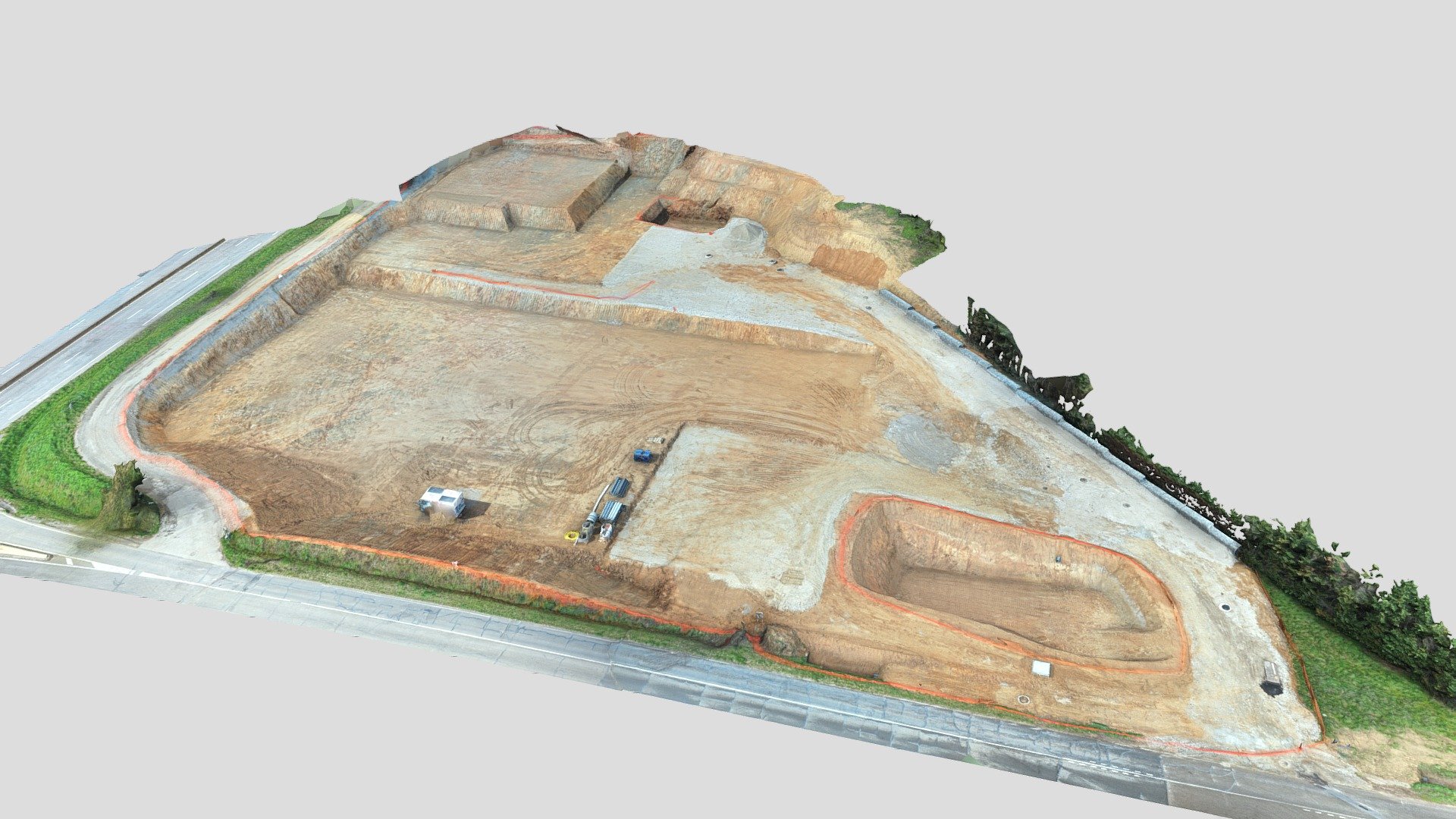 Photogrammetry - Earthworks construction site - 3D model by David SEVE ...