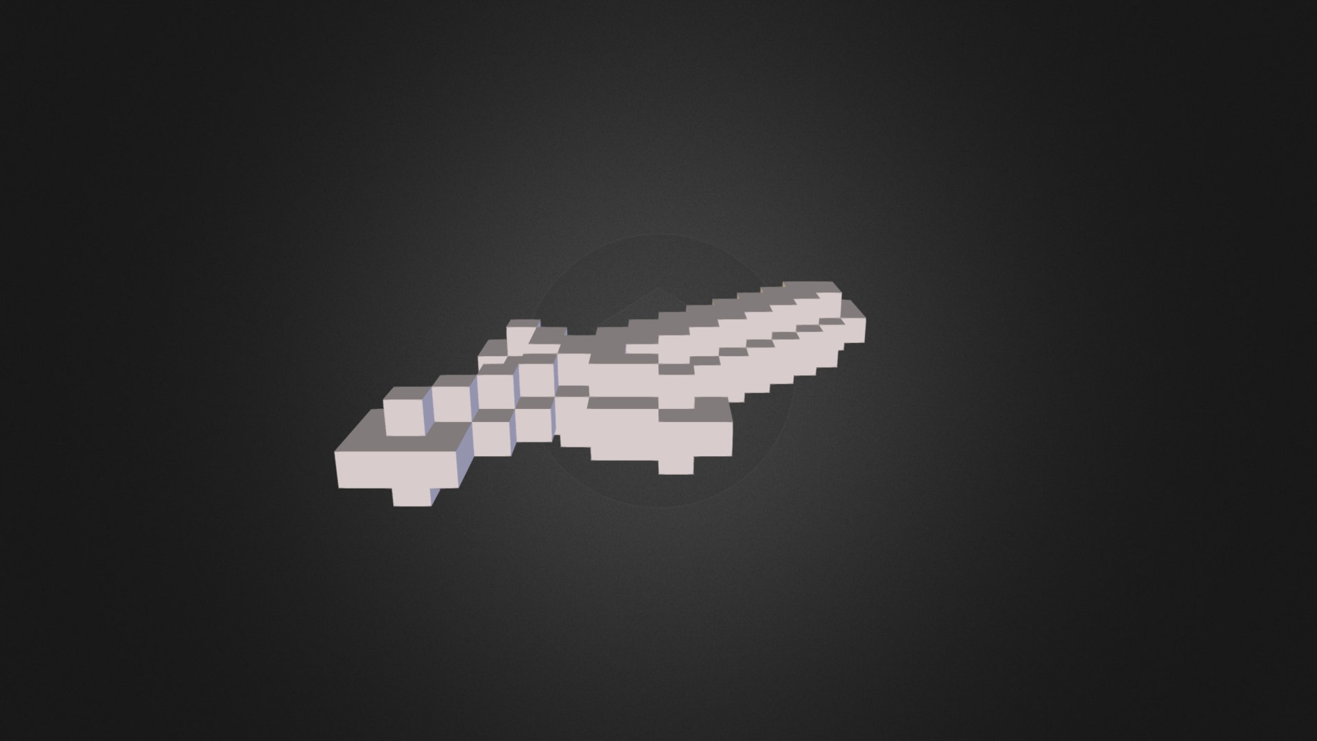 minecraft diamond sword - 3D model by 3dindustries [3c2e38a] - Sketchfab