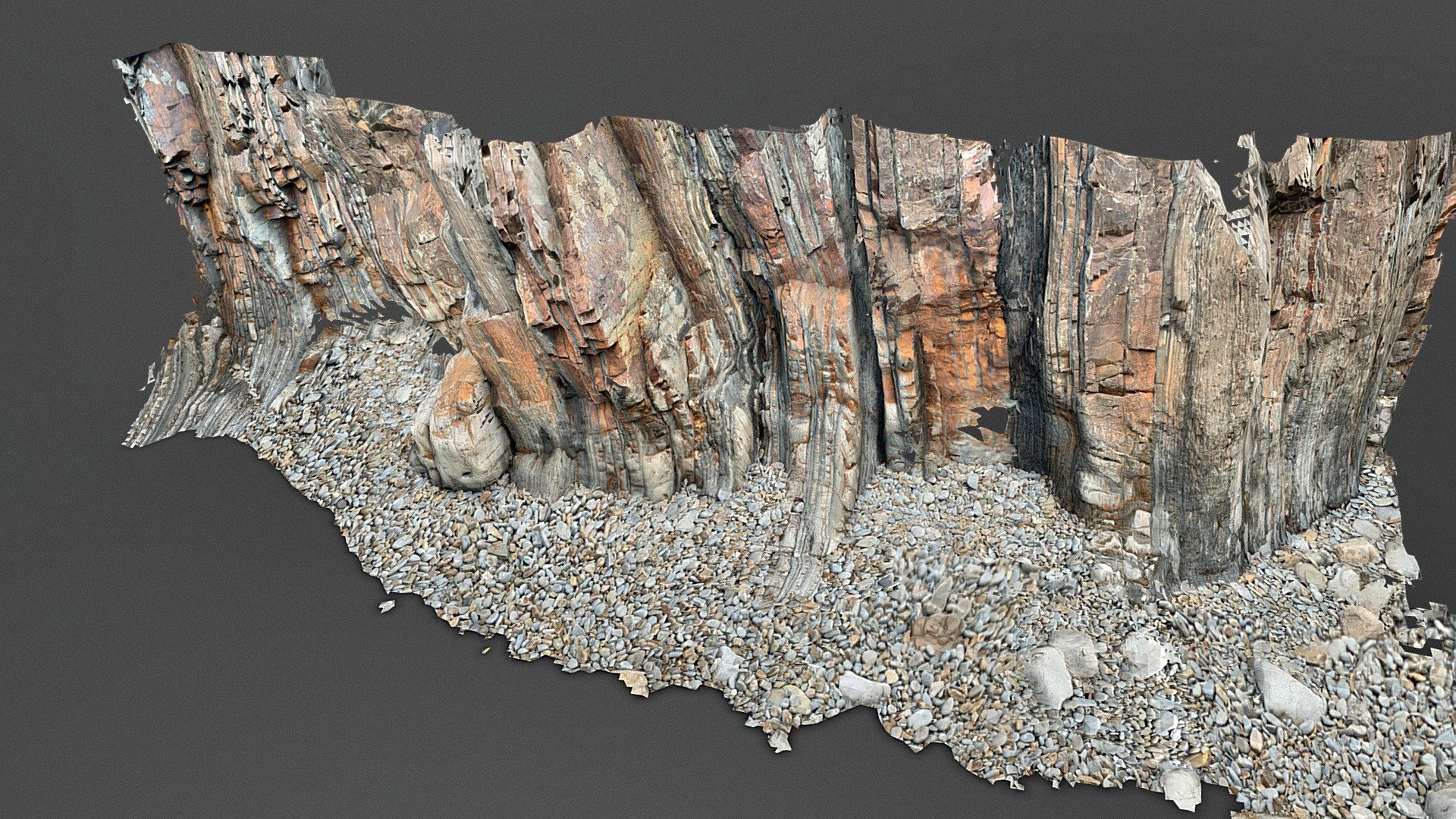 Cliff base near Bude Cornwall - Buy Royalty Free 3D model by South West ...