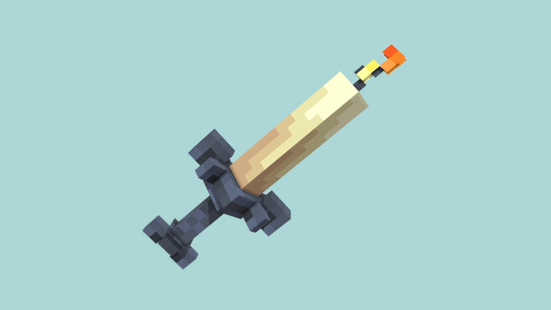 Candle Sword - 3D model by JuleWern (@julewernvvp) [3c30ff8] - Sketchfab