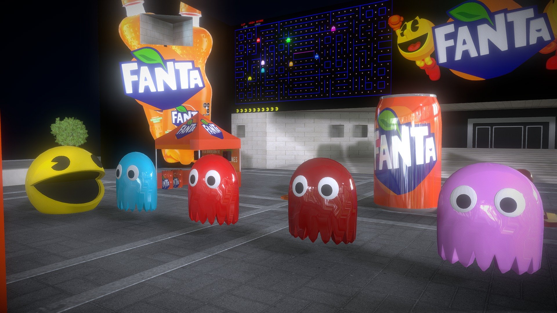 Fanta Mapping - 3D model by Zich [3c33761] - Sketchfab