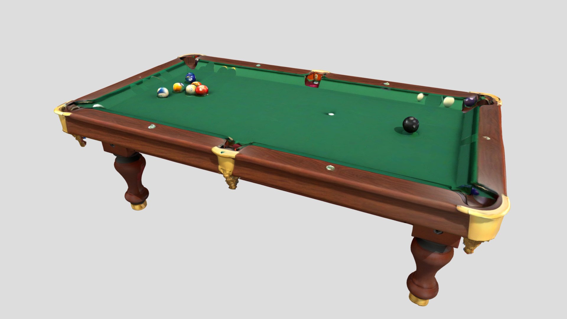 Pool Table - Download Free 3D model by Brian Trepanier (@CMBC) [3c33eac] - Sketchfab