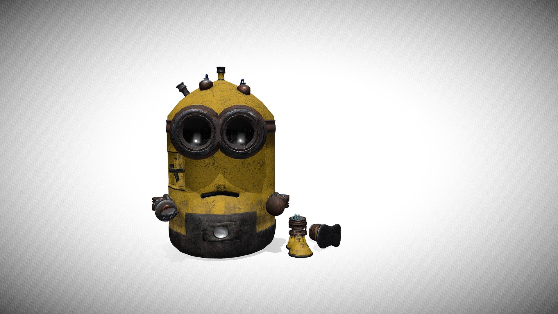 Minion oxidado - 3D model by SdR_DV [3c36062] - Sketchfab