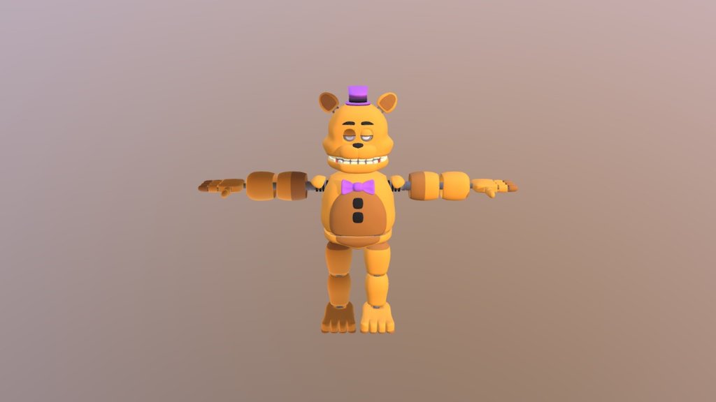 Fredbear - Download Free 3D model by Electrik (@janthony_c) [3c36dd0 ...