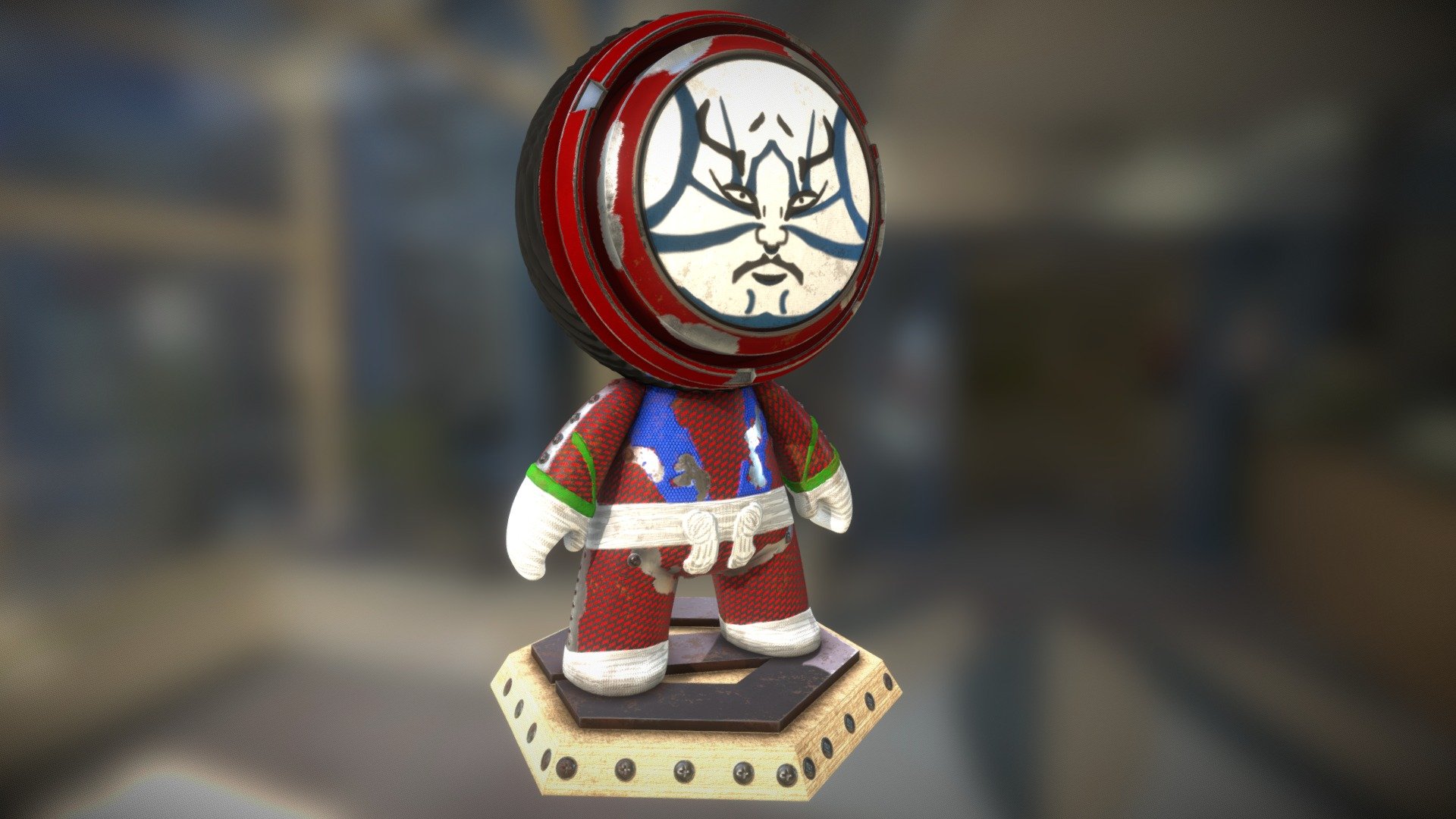 Kabuki Robot - Meet Mat - - 3D model by paburoviii [3c38058] - Sketchfab
