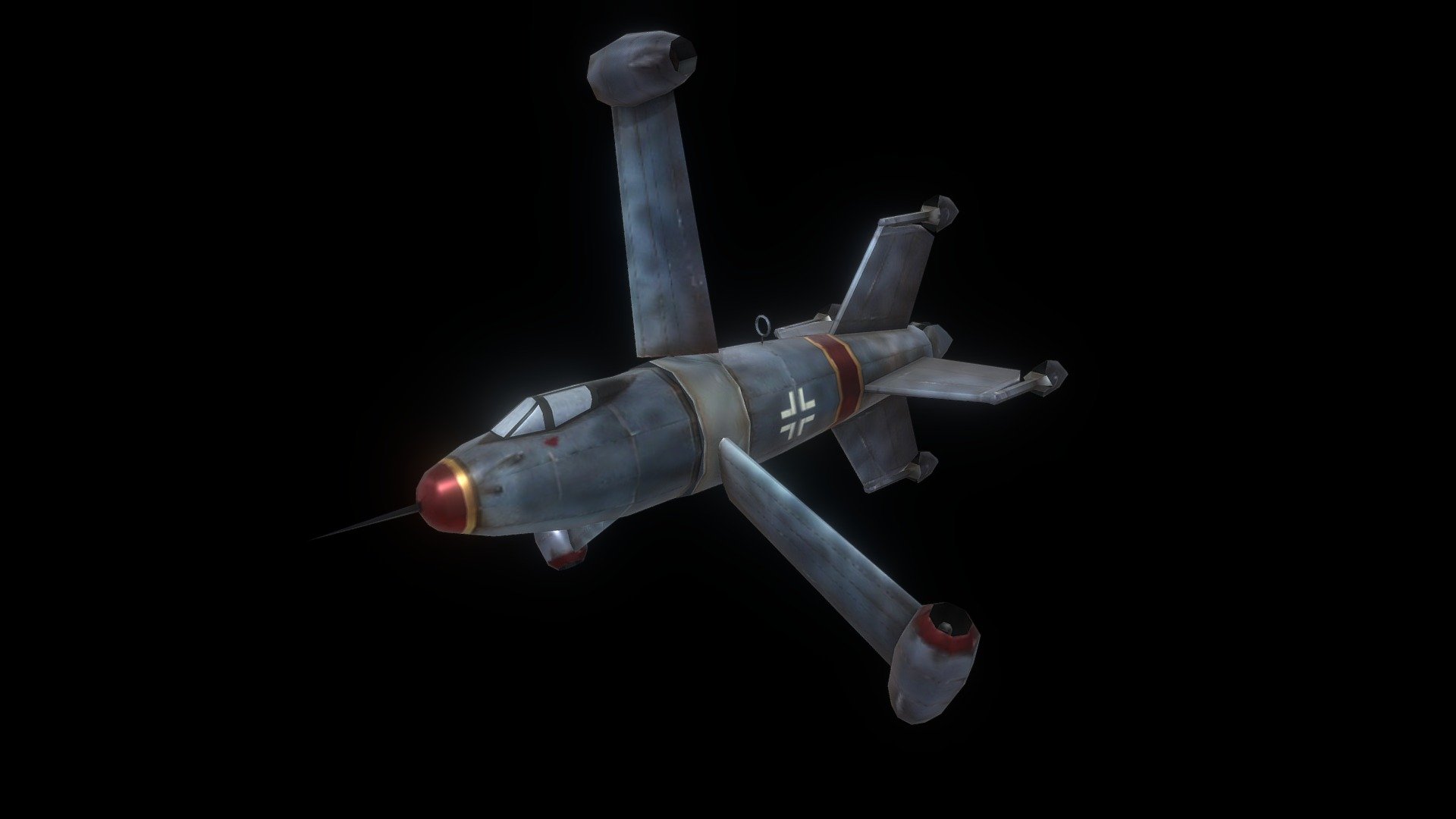Focke-Wulf Triebflügel (low poly) - Download Free 3D model by Götz von ...