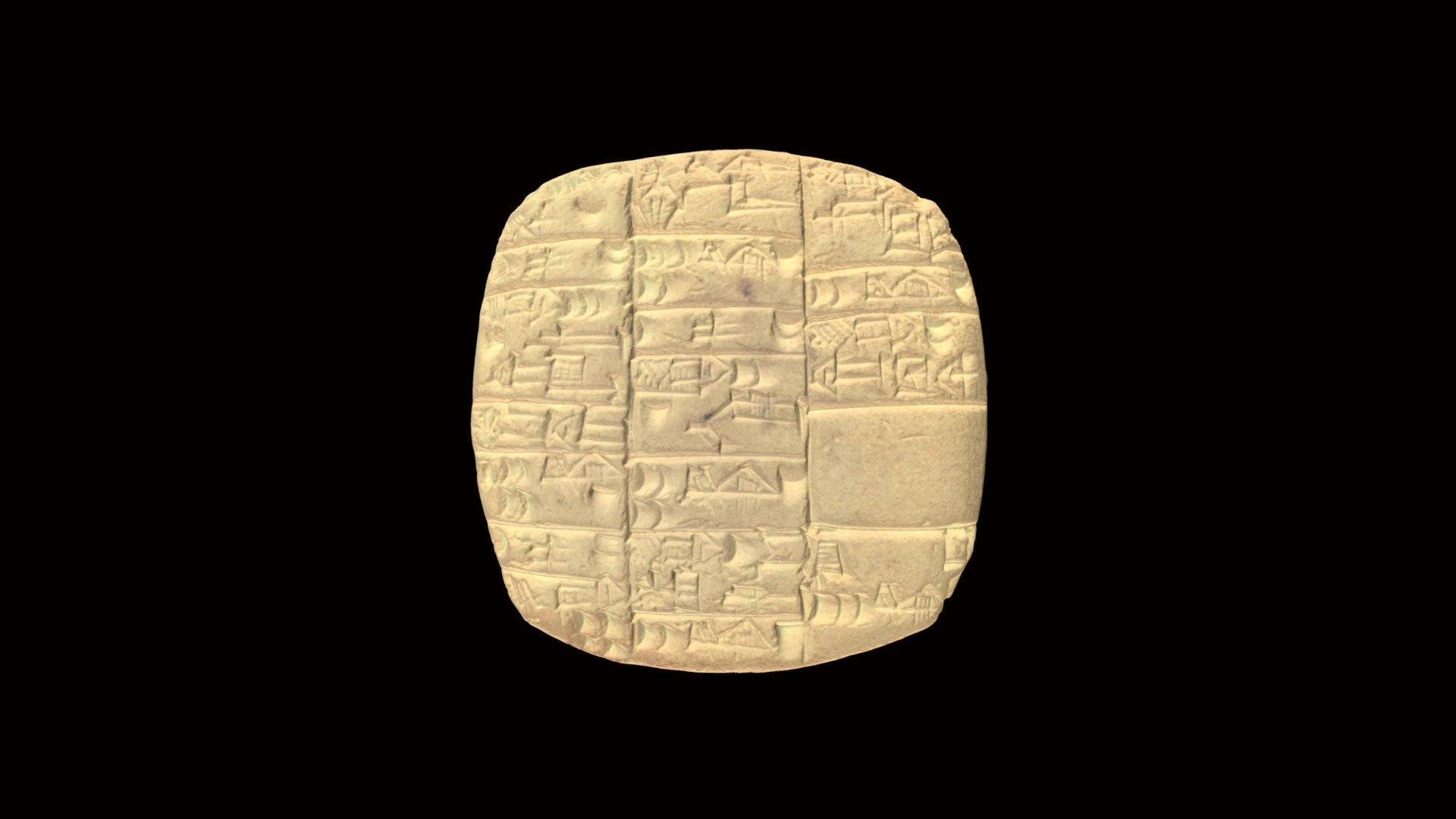 Cuneiform Tablet HMANE1903.11.6 - 3D model by Harvard Museum of the ...