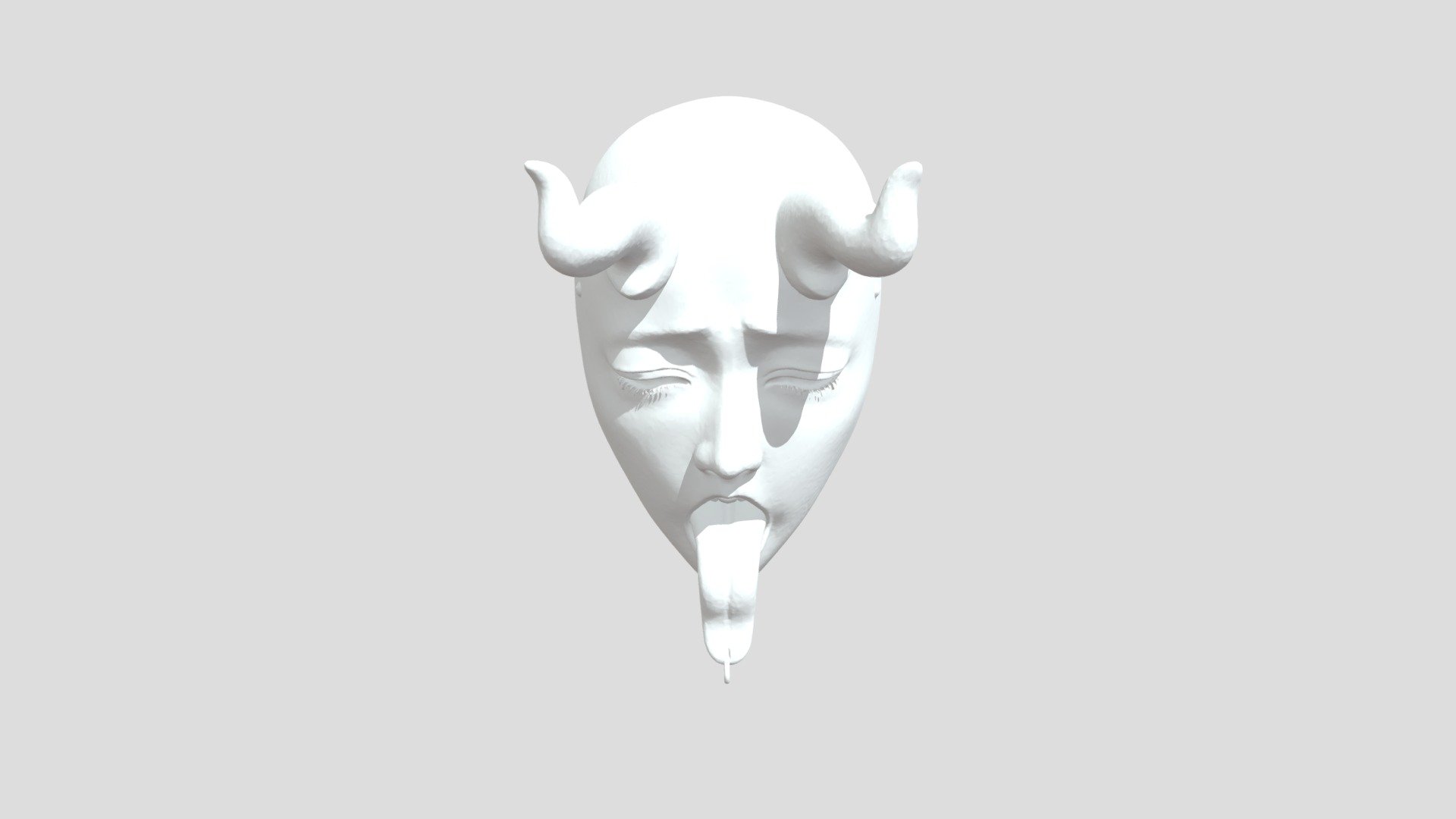 Horned Expression - Download Free 3D model by sudeki1996 [3c402dd ...