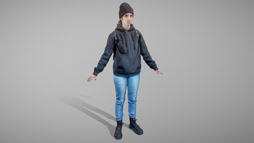 Human-People-Characters - A 3D model collection by Alben Tan ...