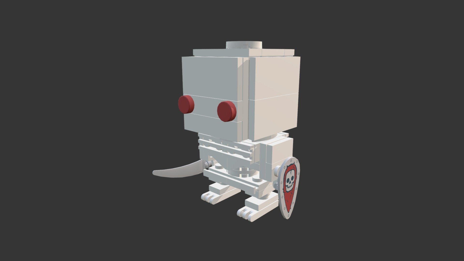 Fantasy Era Brickheadz Skeleton - 3D model by Aardvark17 [3c444d1 ...