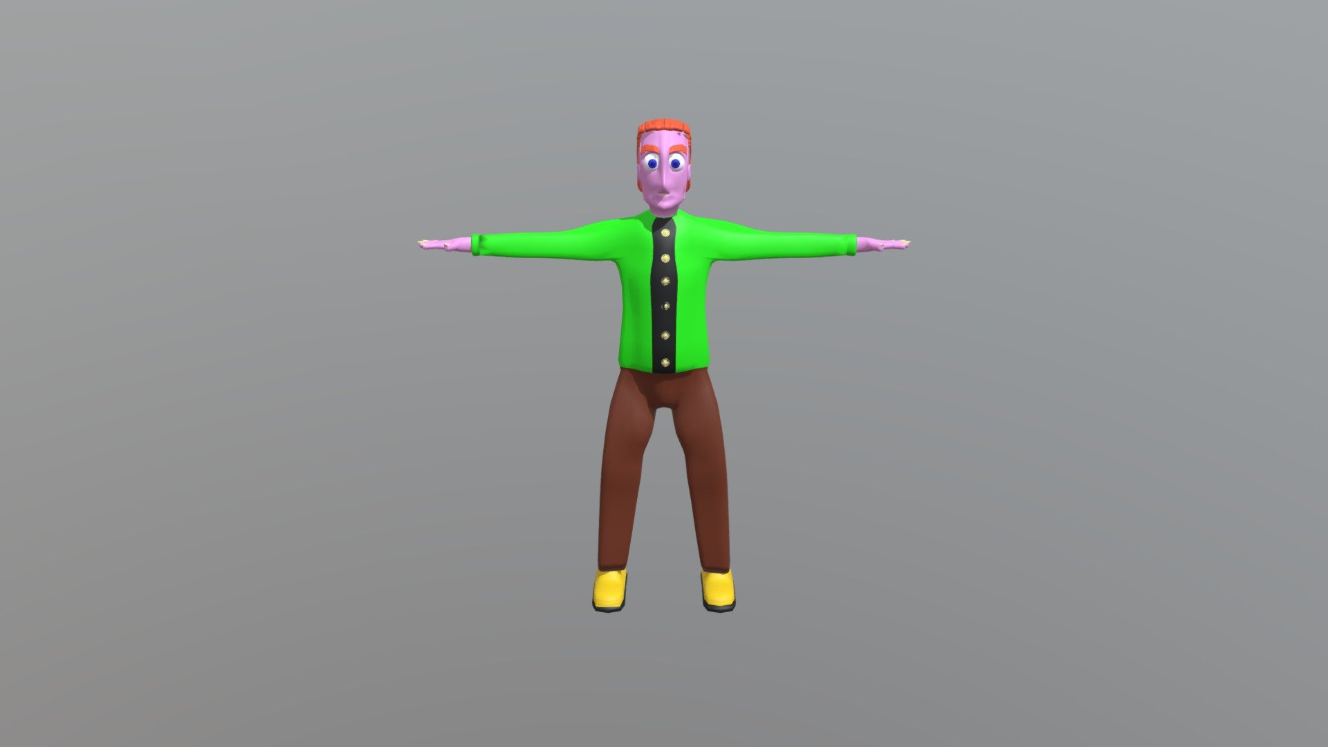 Toon Character - 3D model by NajeebHassan [3c46255] - Sketchfab