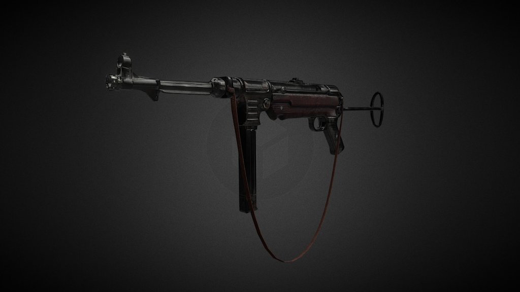 MP40 Submachine Gun - 3D model by JoeBamber [3c491a8] - Sketchfab