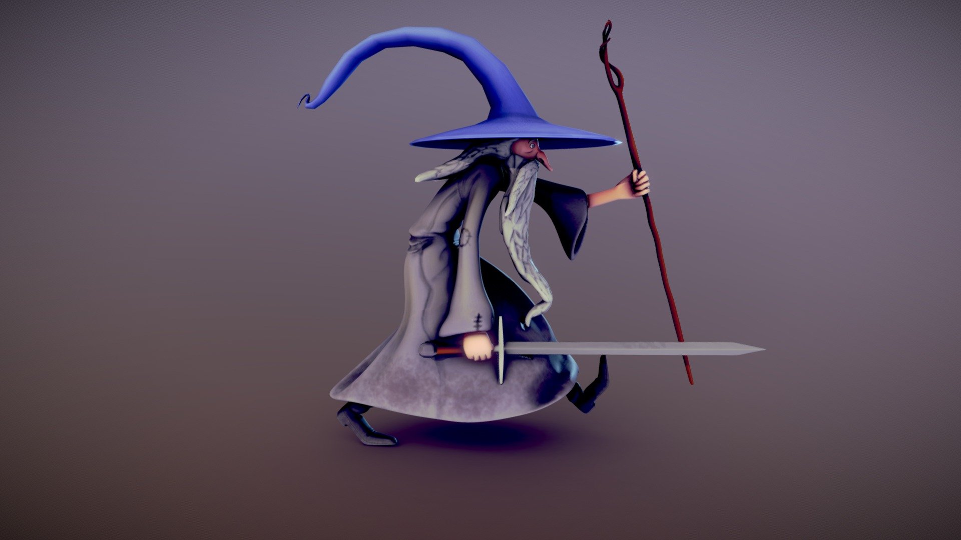 Gandalf - Day 10 - 3D model by Asha Basha (@Kaini) [3c49862] - Sketchfab