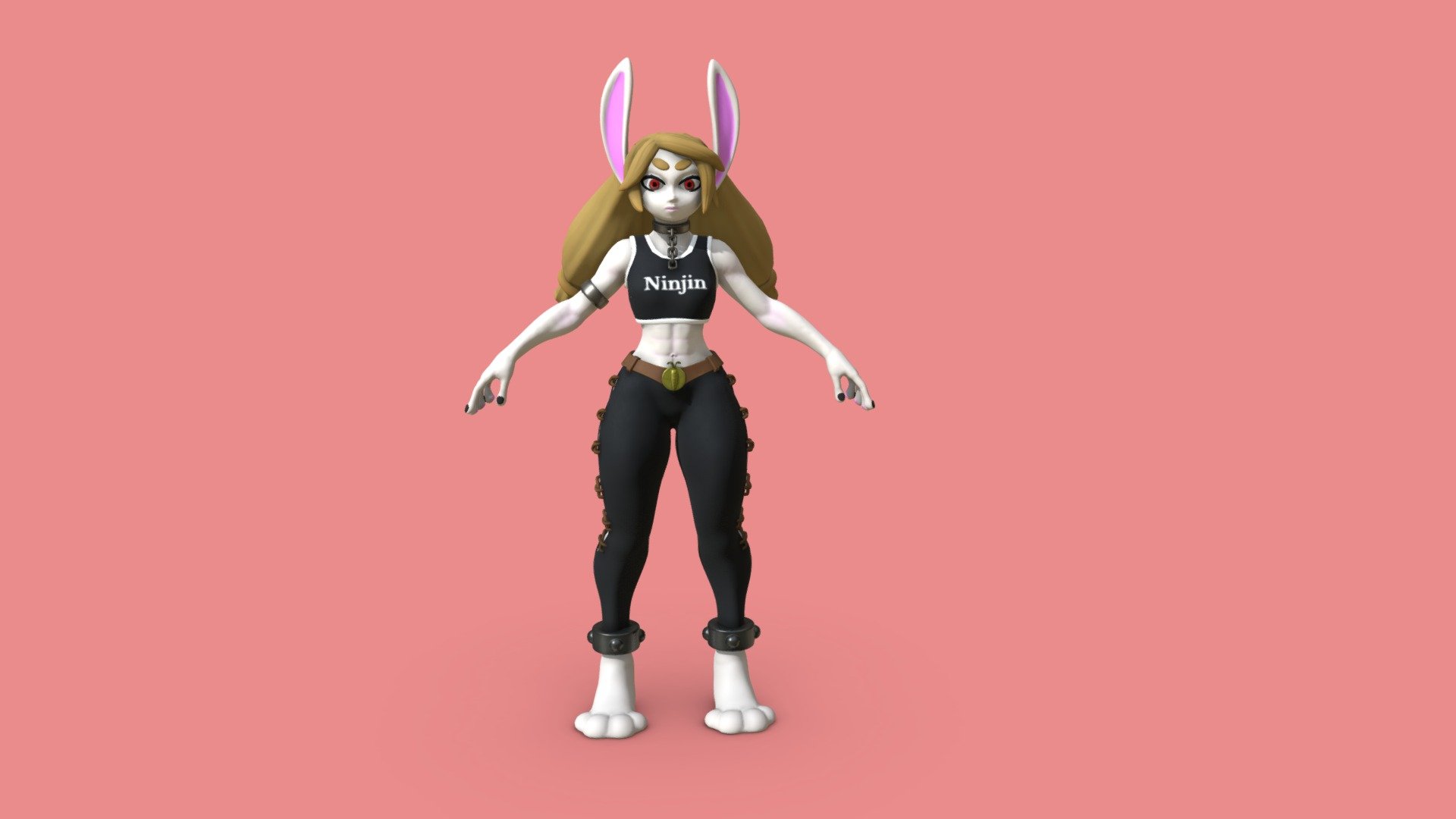 Bunny Fighter - 3D model by Gabriel (@outlawblaze) [3c4a3e2] - Sketchfab