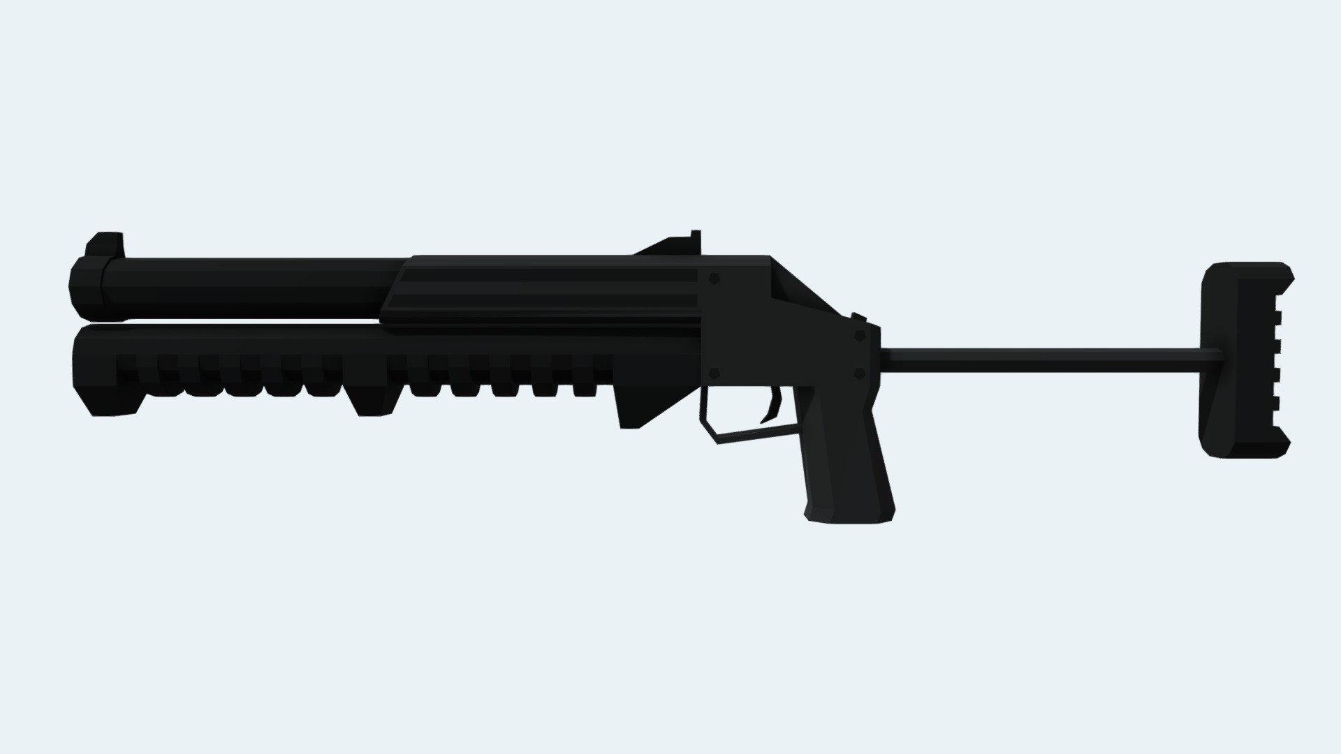 Low Poly GM94 Grenade Launcher - Download Free 3D model by Polyte ...
